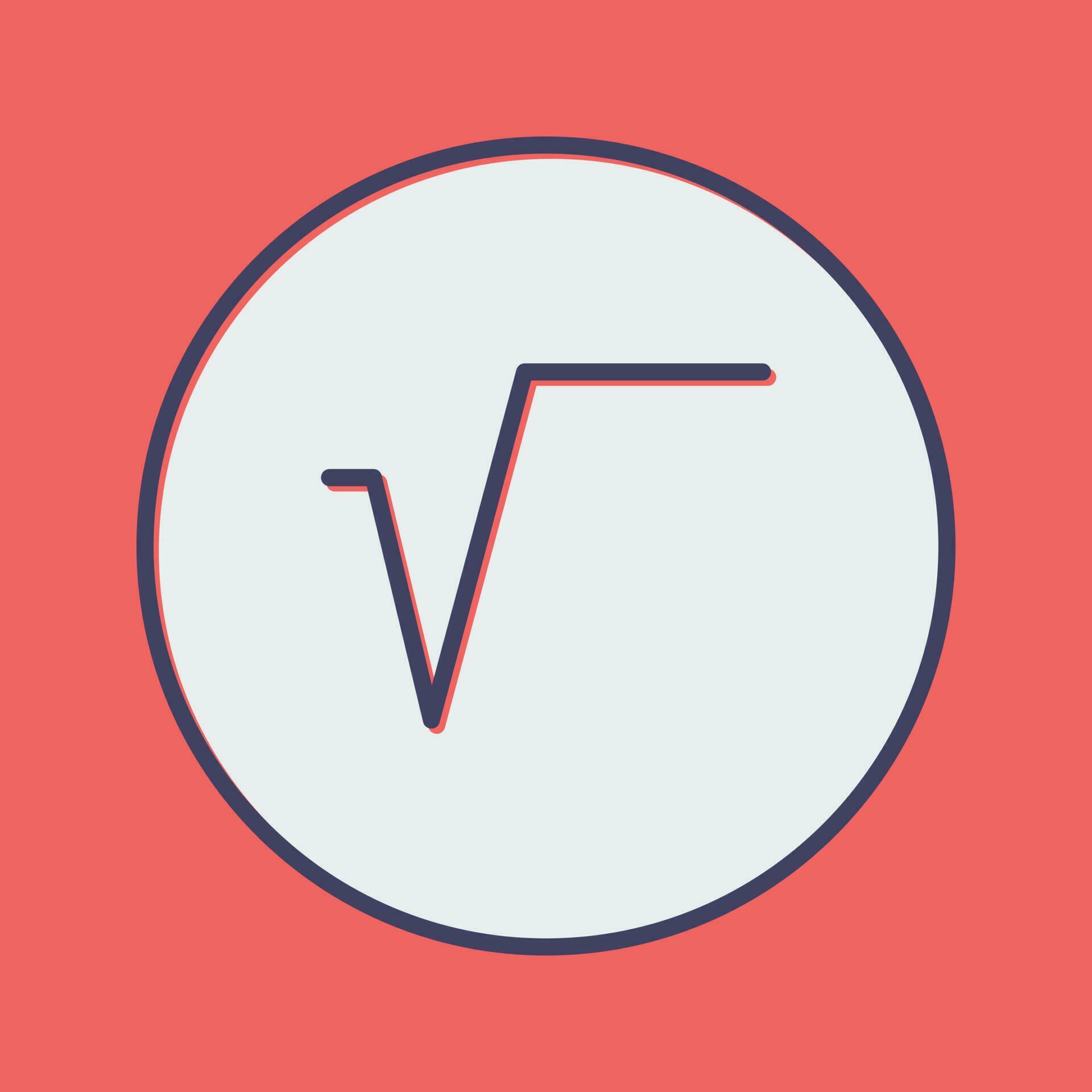 Square Root Symbol Vector Icon 23558951 Vector Art At Vecteezy