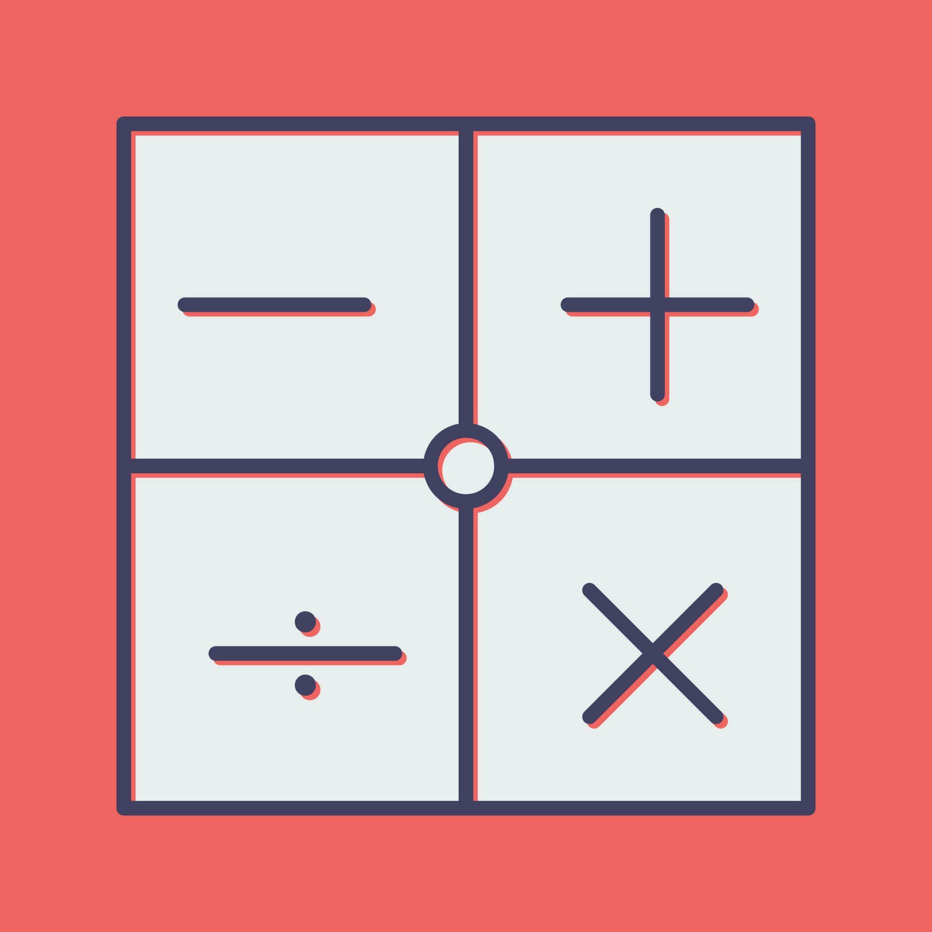 Math Symbols Vector Icon 23559032 Vector Art At Vecteezy