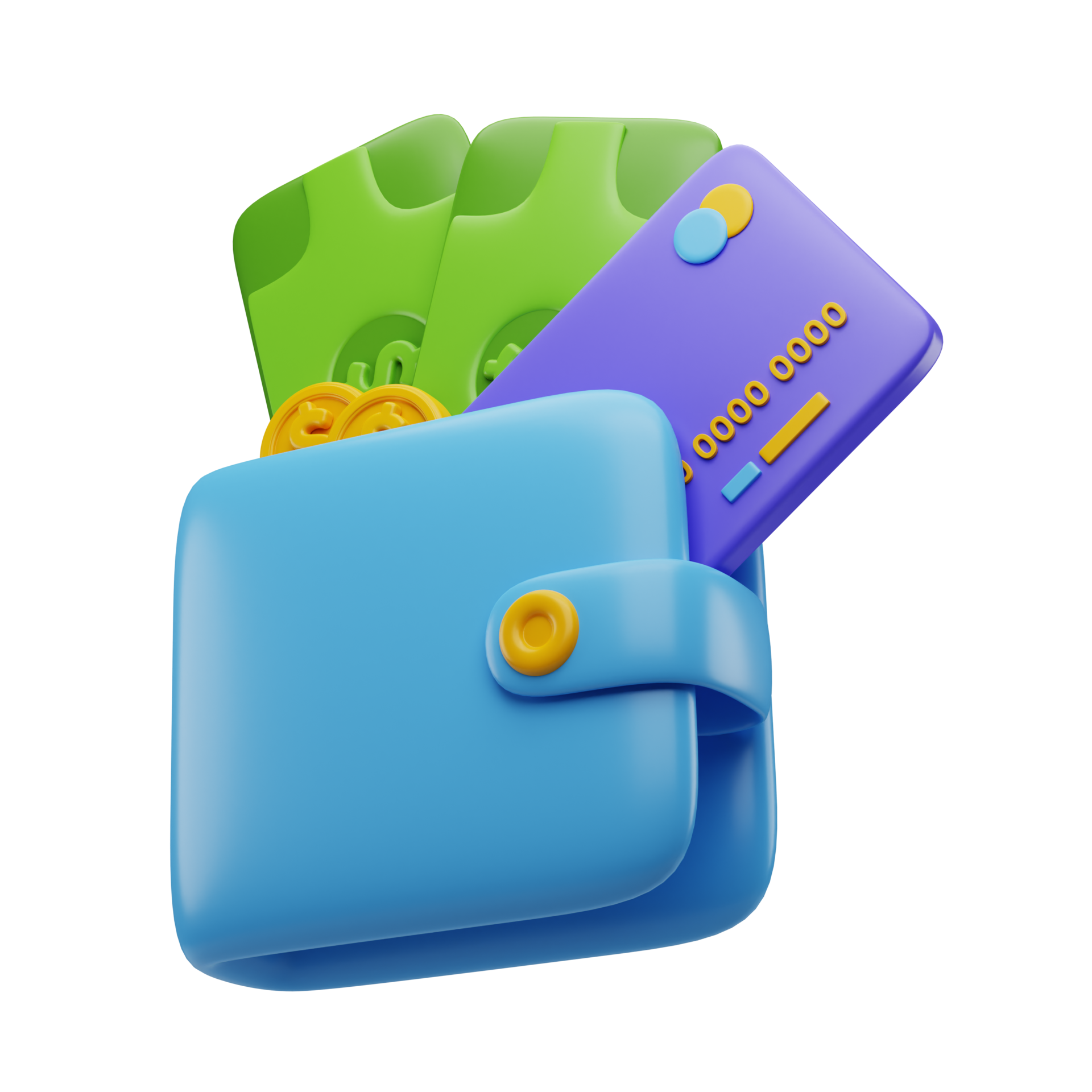 3D Wallet Render Illustration 23564714 PNG