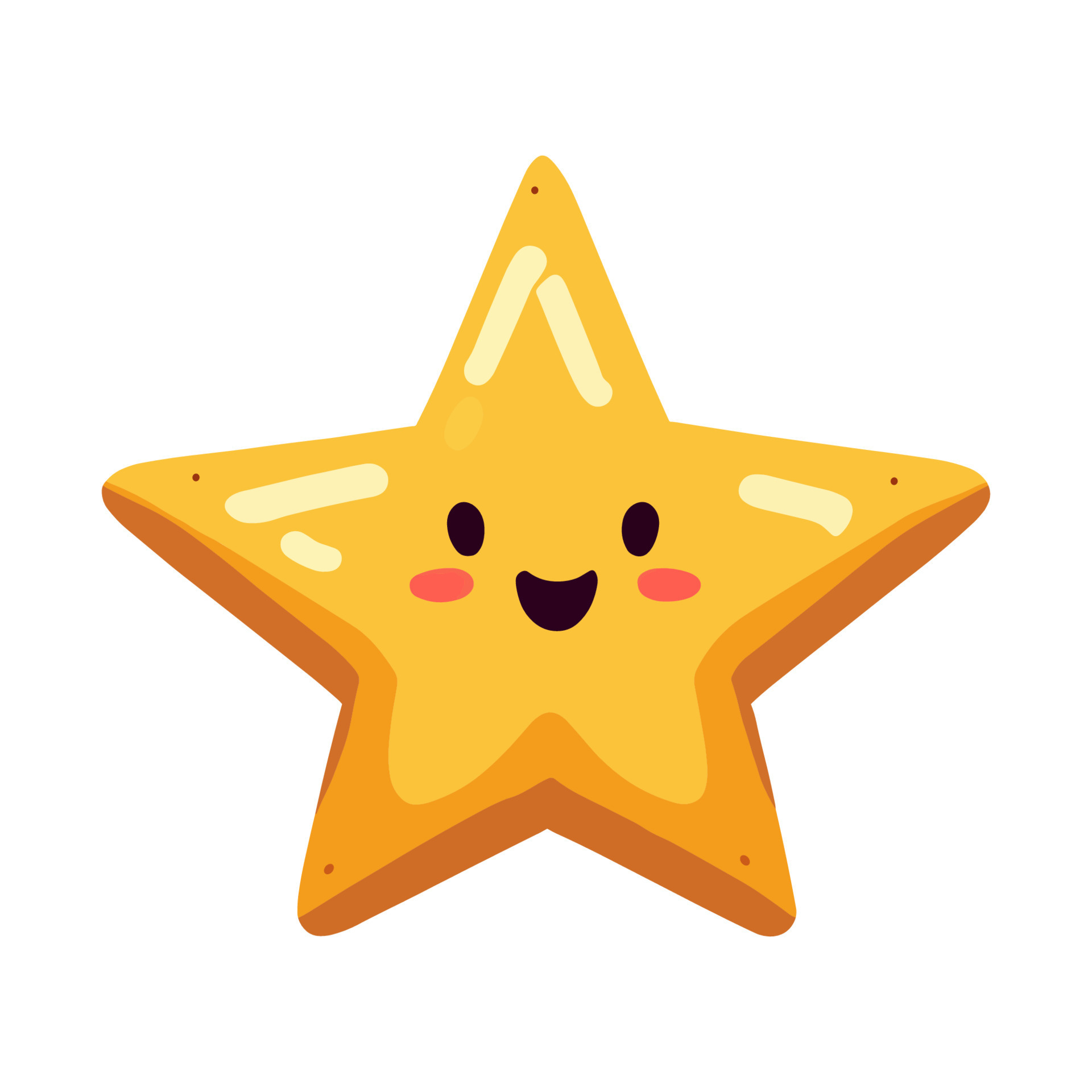 Happy Face Star Clipart