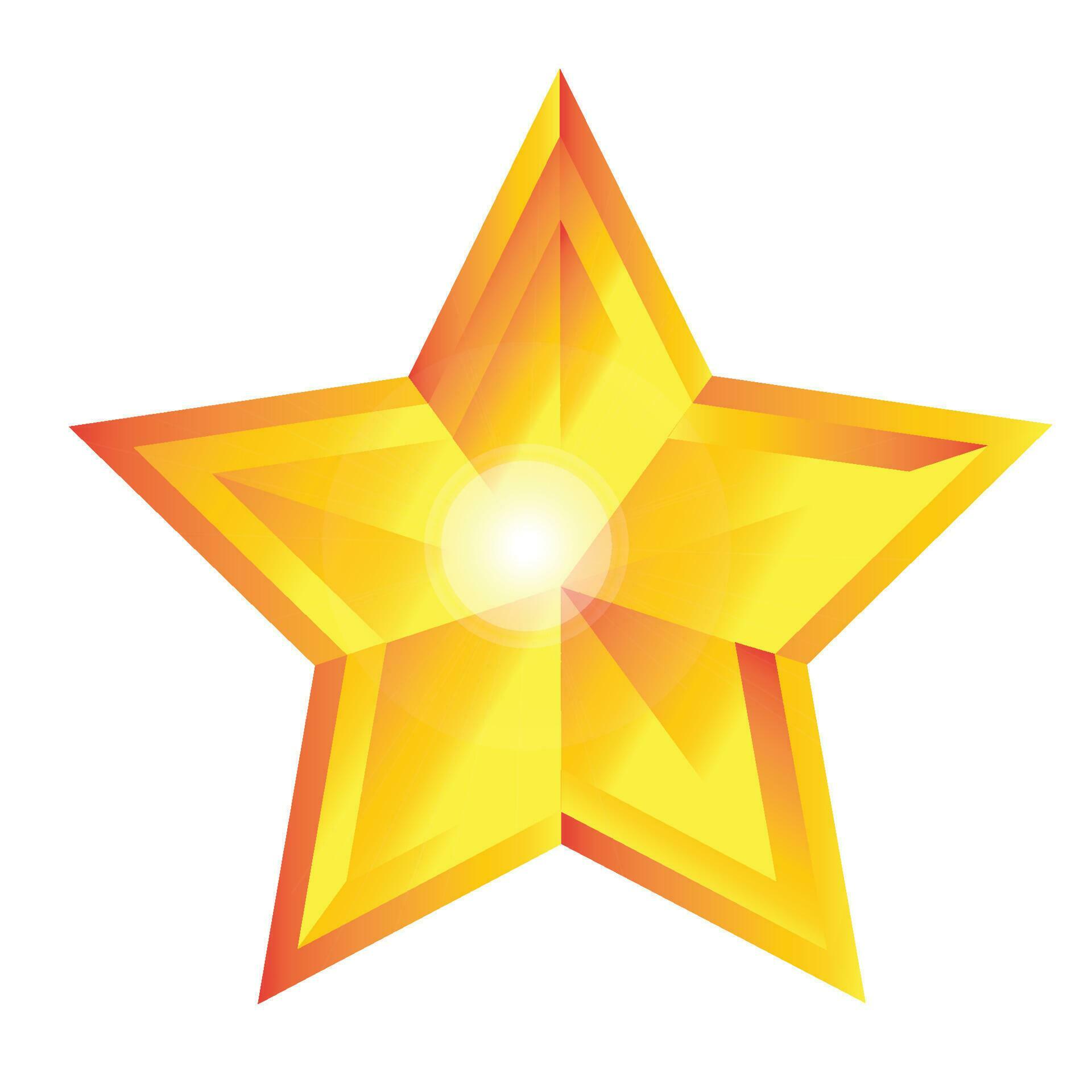 3d golden sparkling star, 3d creative multicolor star, golden gradient star shape 23566414 ...