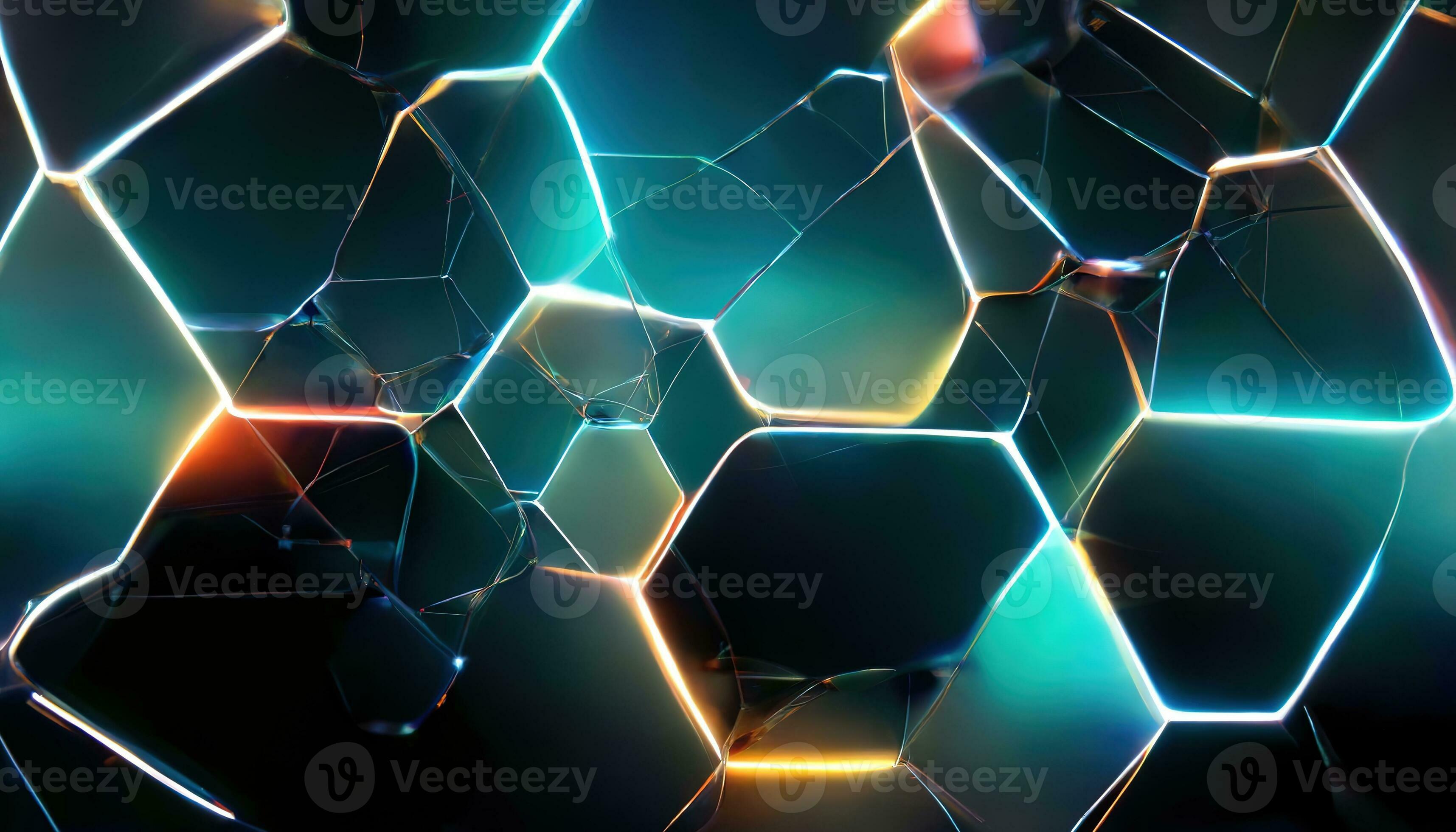 3d abstract tech background. Floating Numbers HUD Background. Matrix particles grid virtual ...
