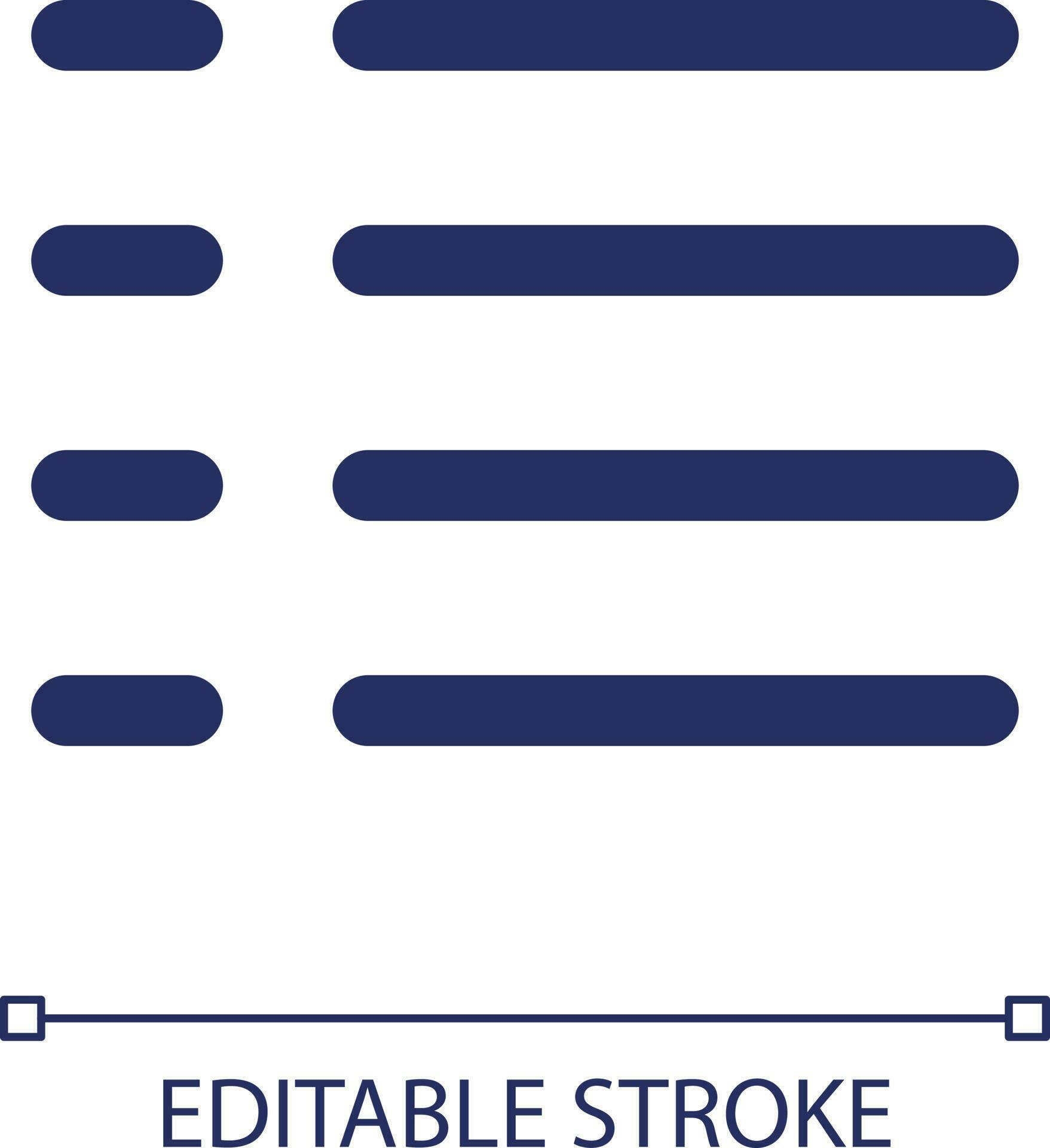 List linear ui icon. Personal wishlist. Items organization and ...