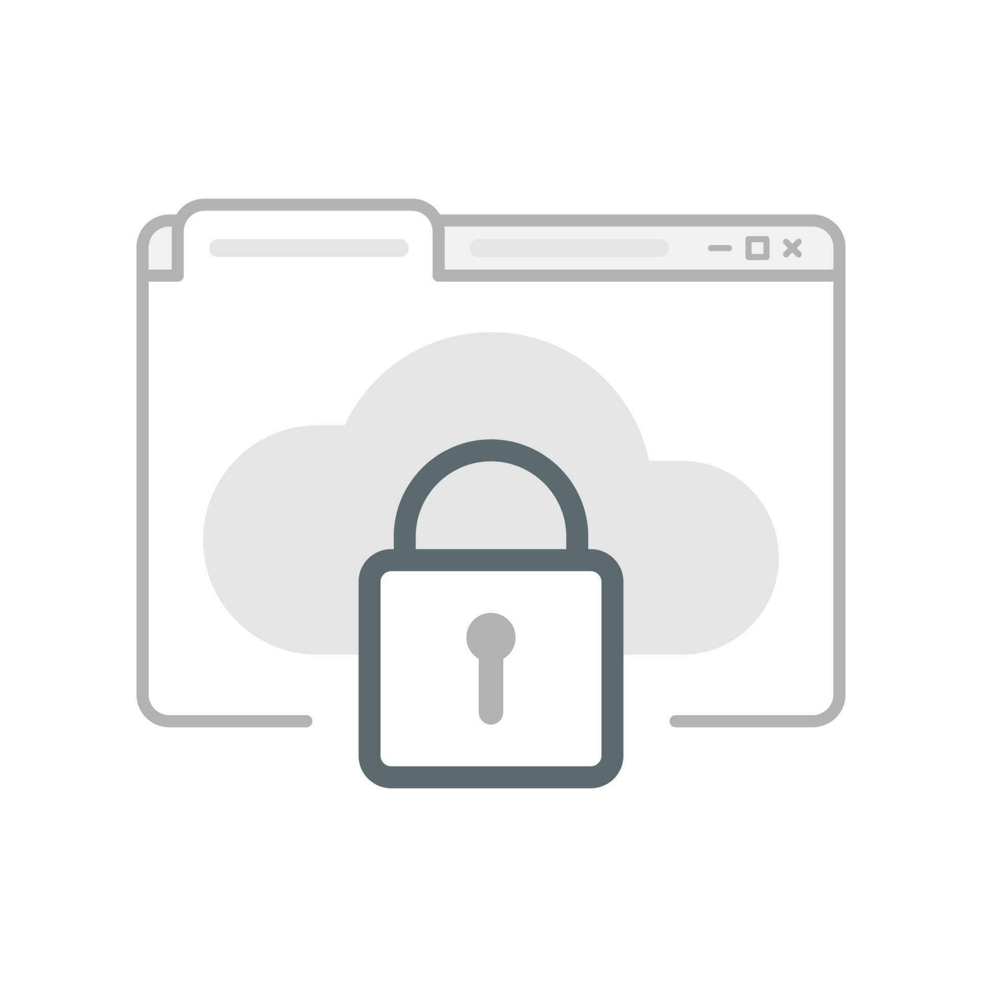 423 server locked, error page concept illustration flat design vector ...