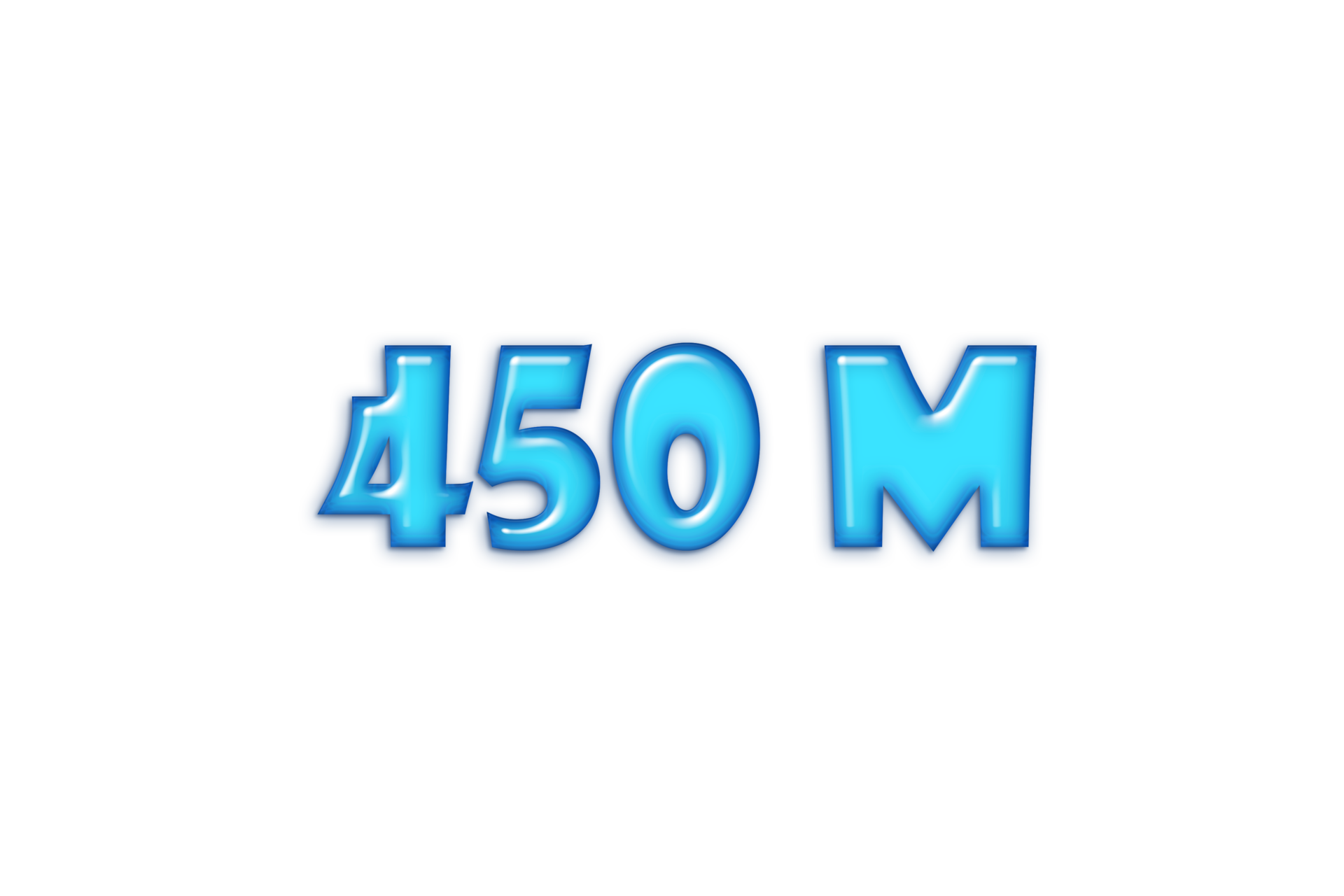 450 Million Subscribers Celebration Greeting Number With Blue Glossi 450-million-subscribers-celebration-greeting-number-with-blue-glossi