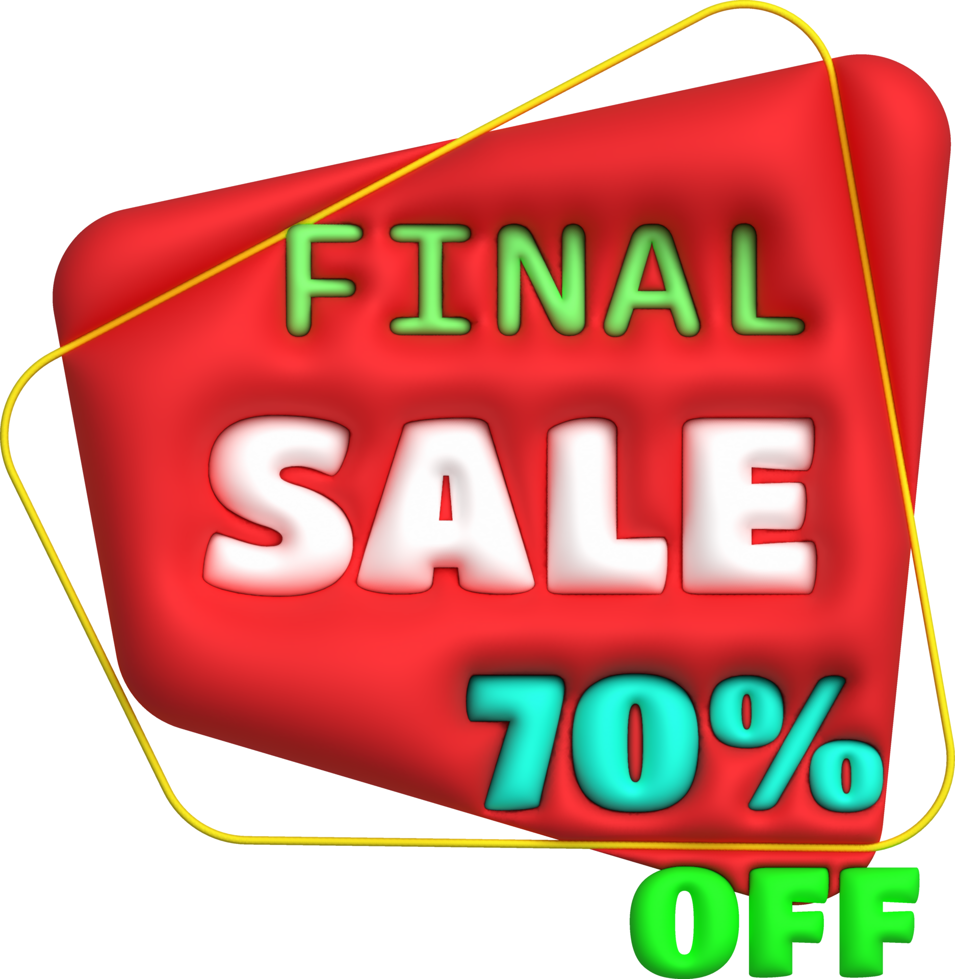 Sale Banner Design Shopping Deal Offer Discount Final Sale 70 Percent