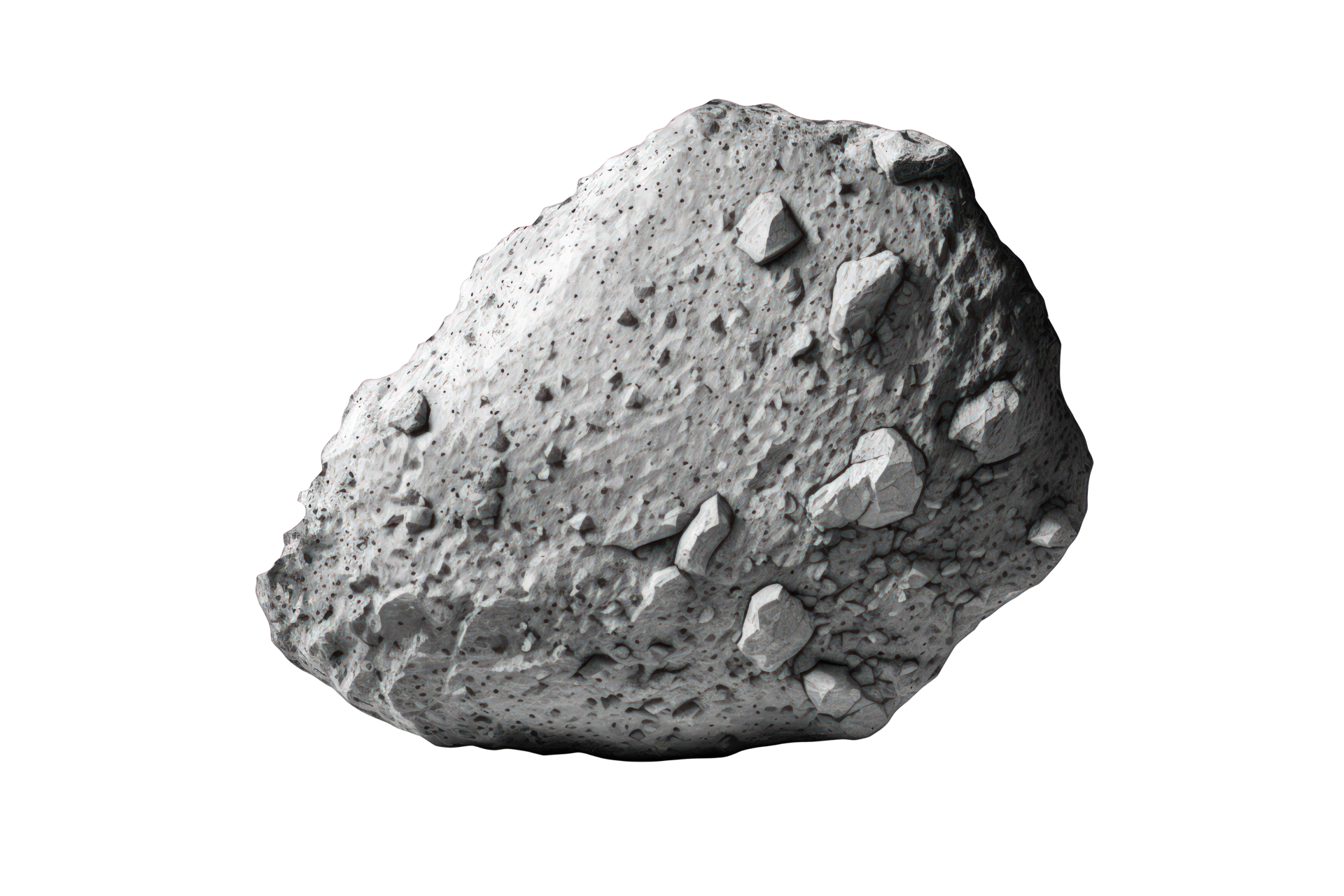 A Lifelike Asteroid Hovering On A See Through Canvas Displaying