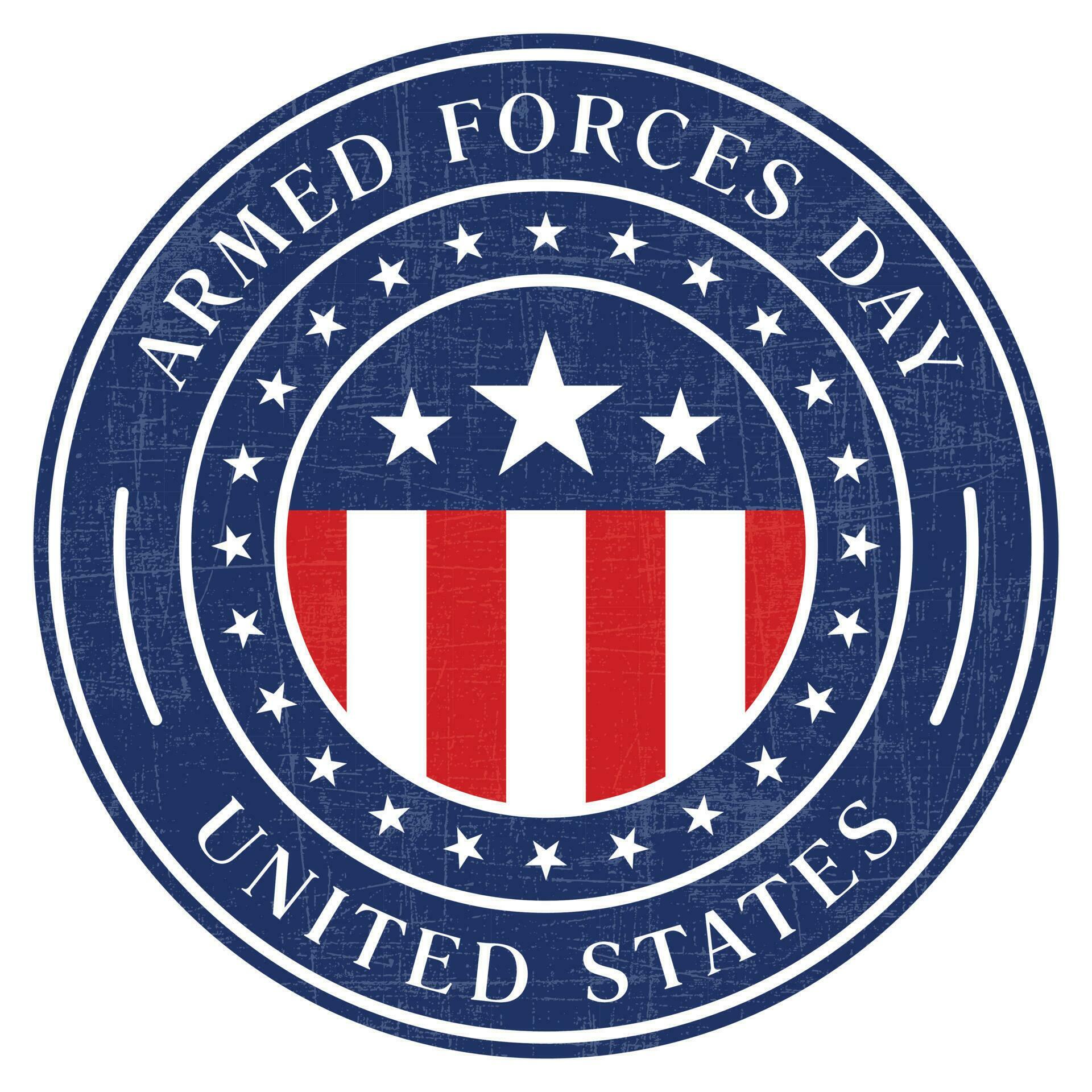Armed Forces Day Rubber, Stamp, Badge, Logo, Label, Seal, Template, Armed Forces Badge Vector ...