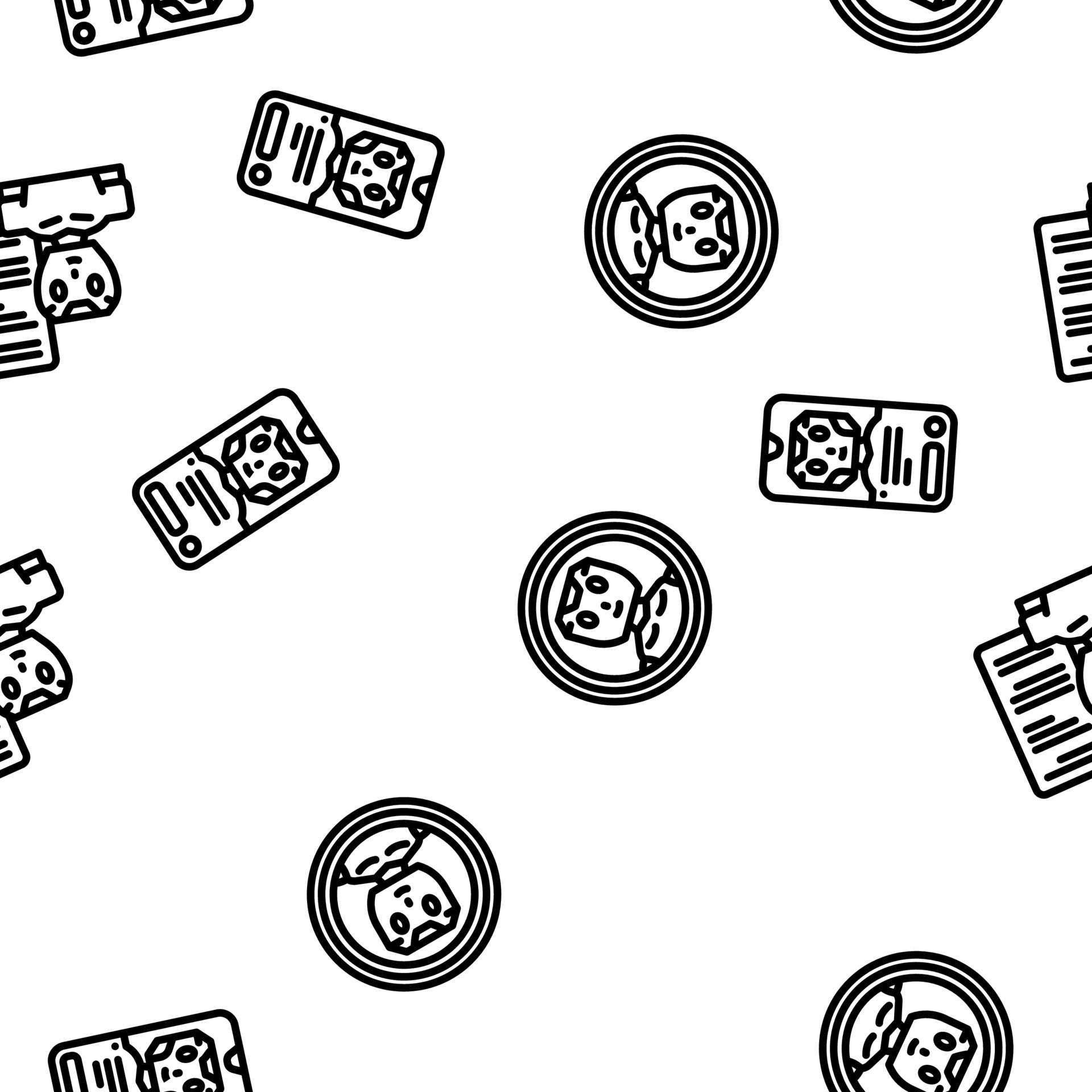 Chat Bot Robot Service Vector Seamless Pattern 23581755 Vector Art At