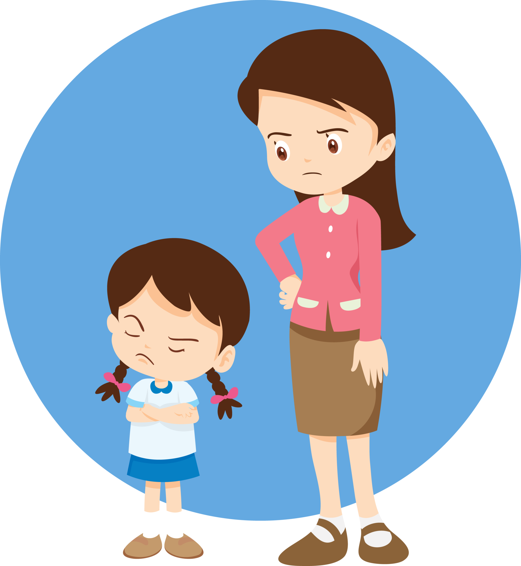 Mad Girl Talking Clipart