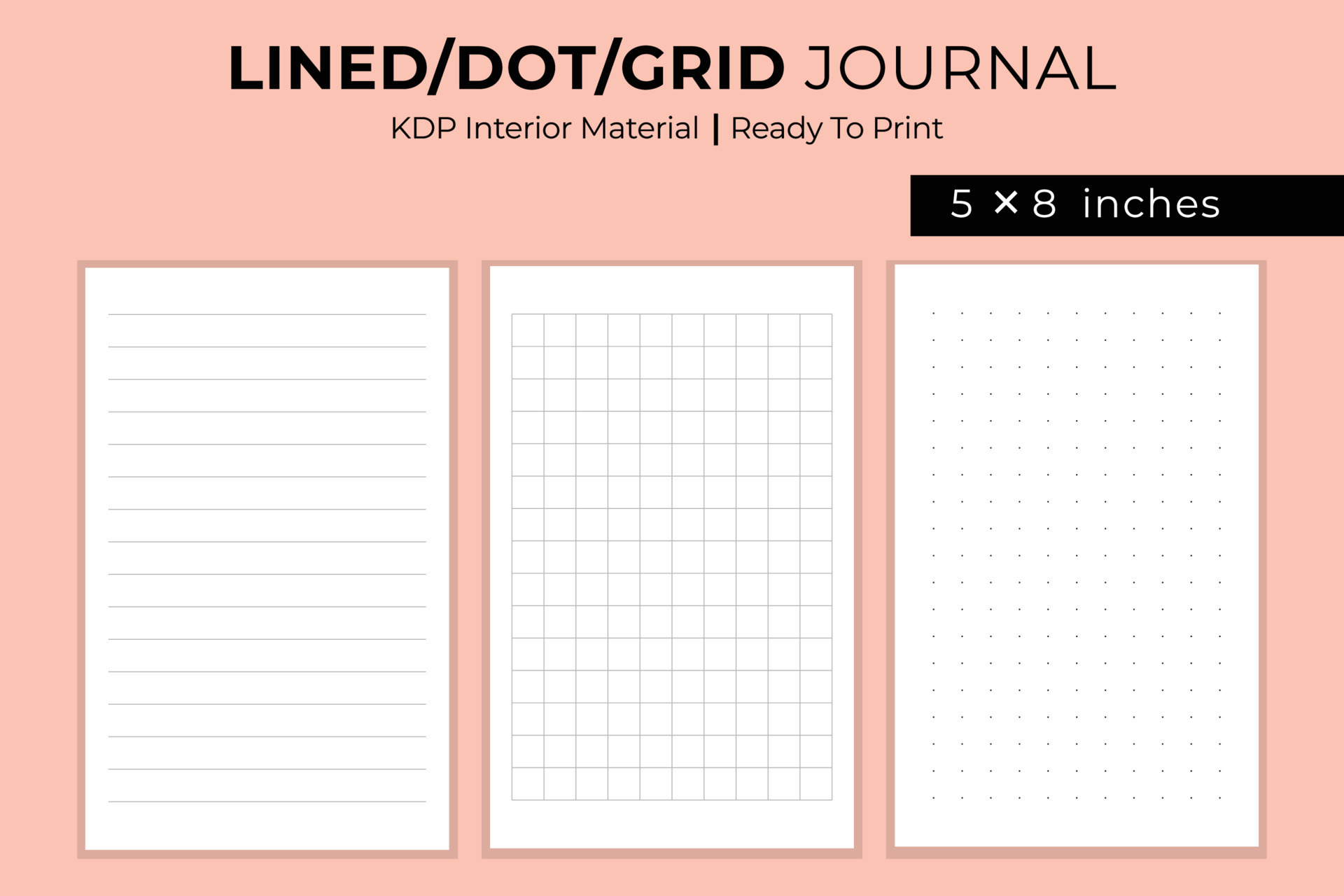 Vector lined, dot and grid journal 23585075 Vector Art at Vecteezy