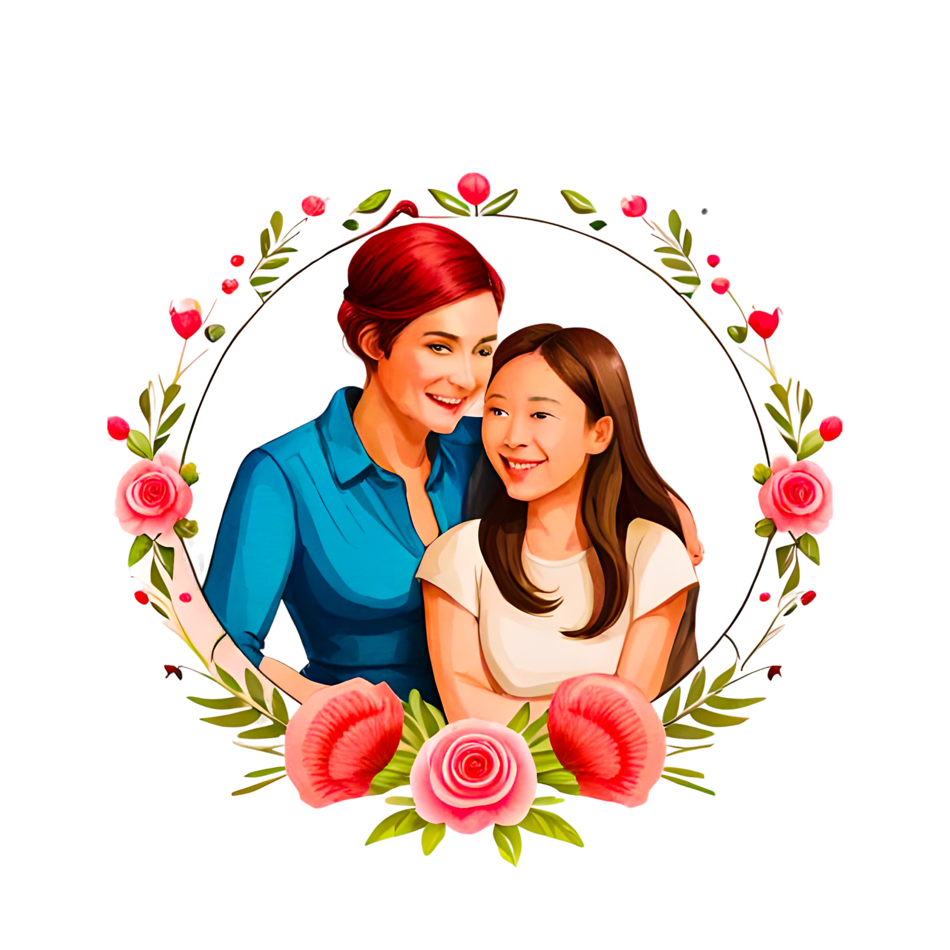 Mother And Daughter Romantic Warm Mothers Day Festiva, 23585403 PNG Mother And Daughter Romantic Warm Mothers Day Festiva, 23585403 PNG