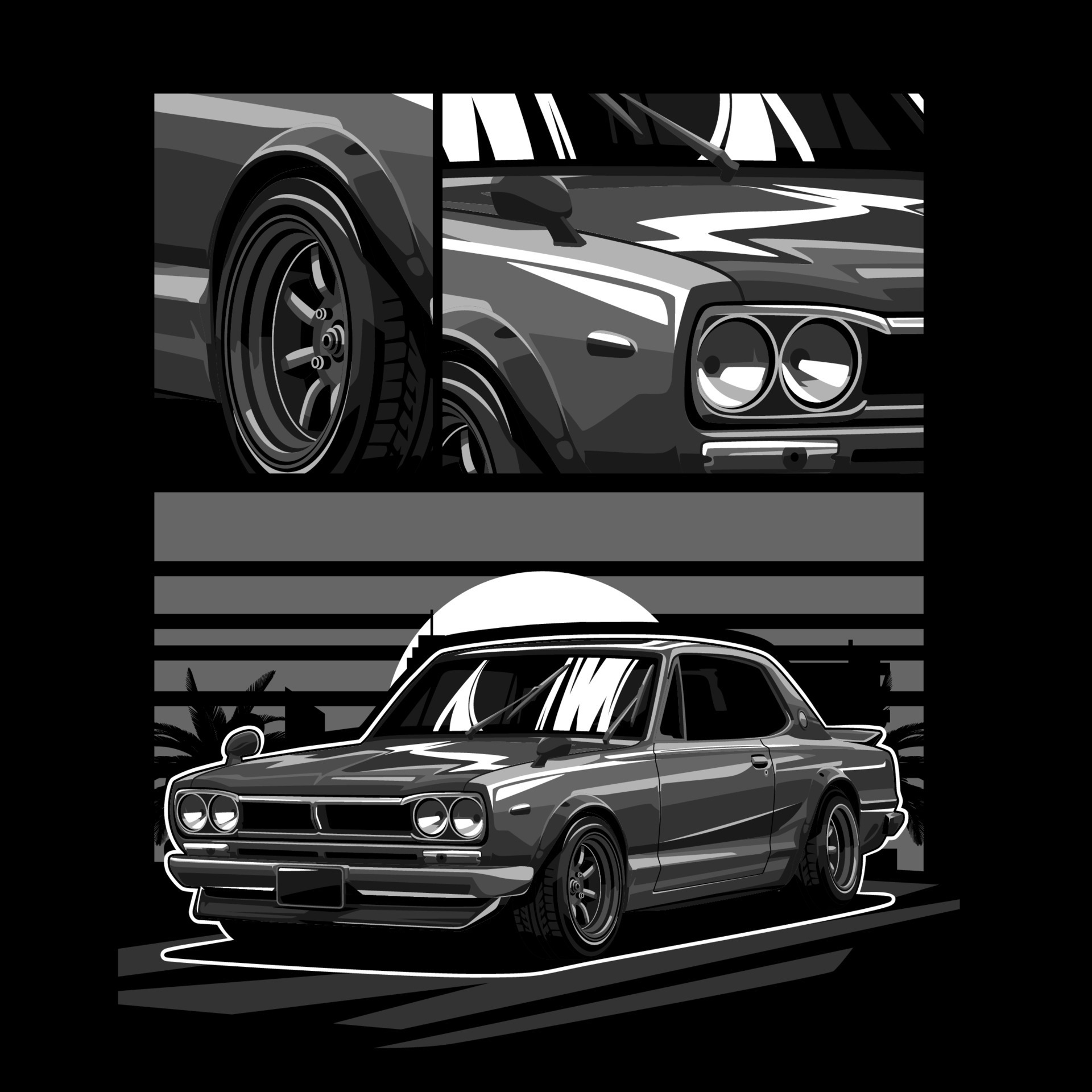 Vector Super Car Cartoon Vector Illustration 23587346 Vector Art At