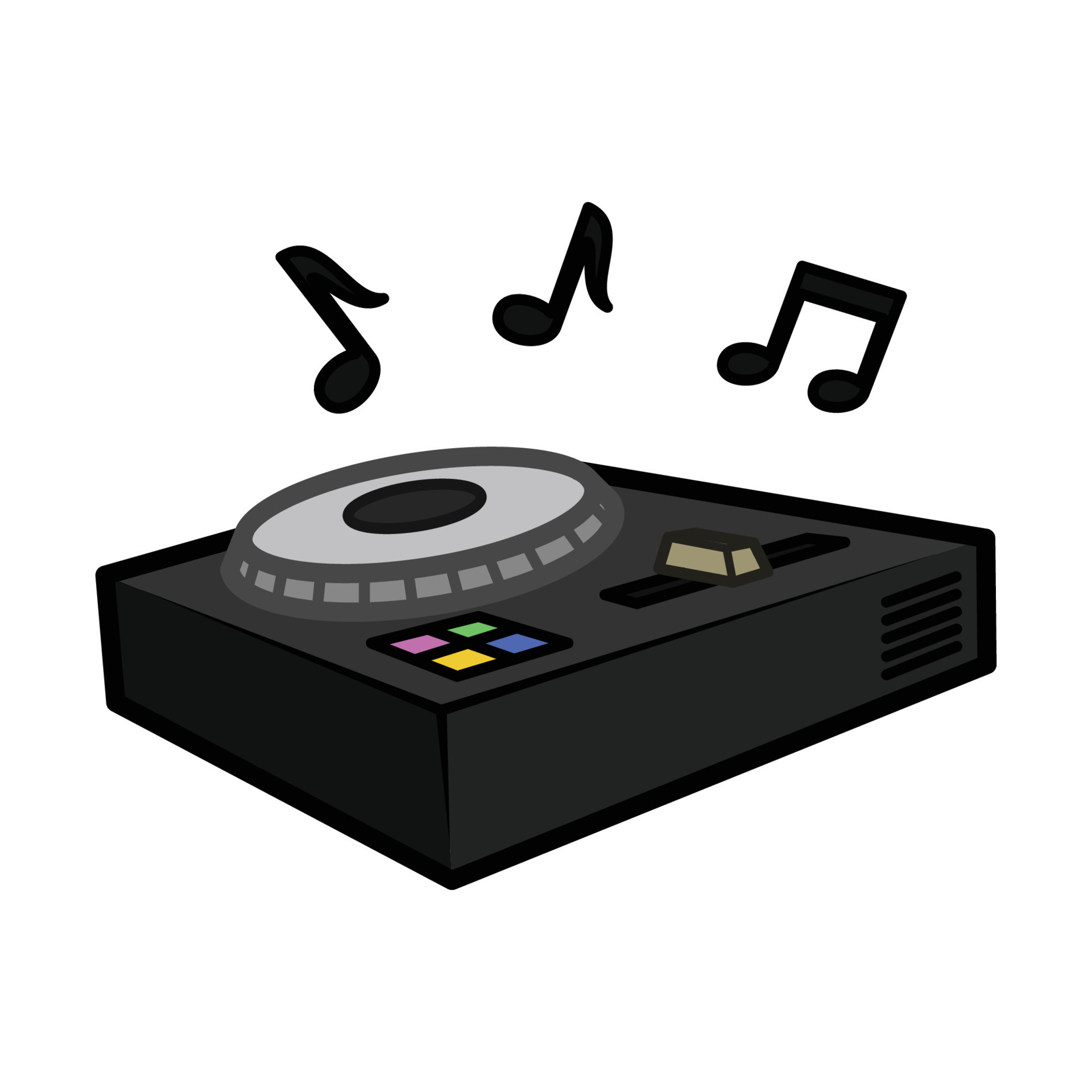 Single Jogwheel Dj Controller New Year Icon Vector Illustration 23587934 Vector Art At Vecteezy