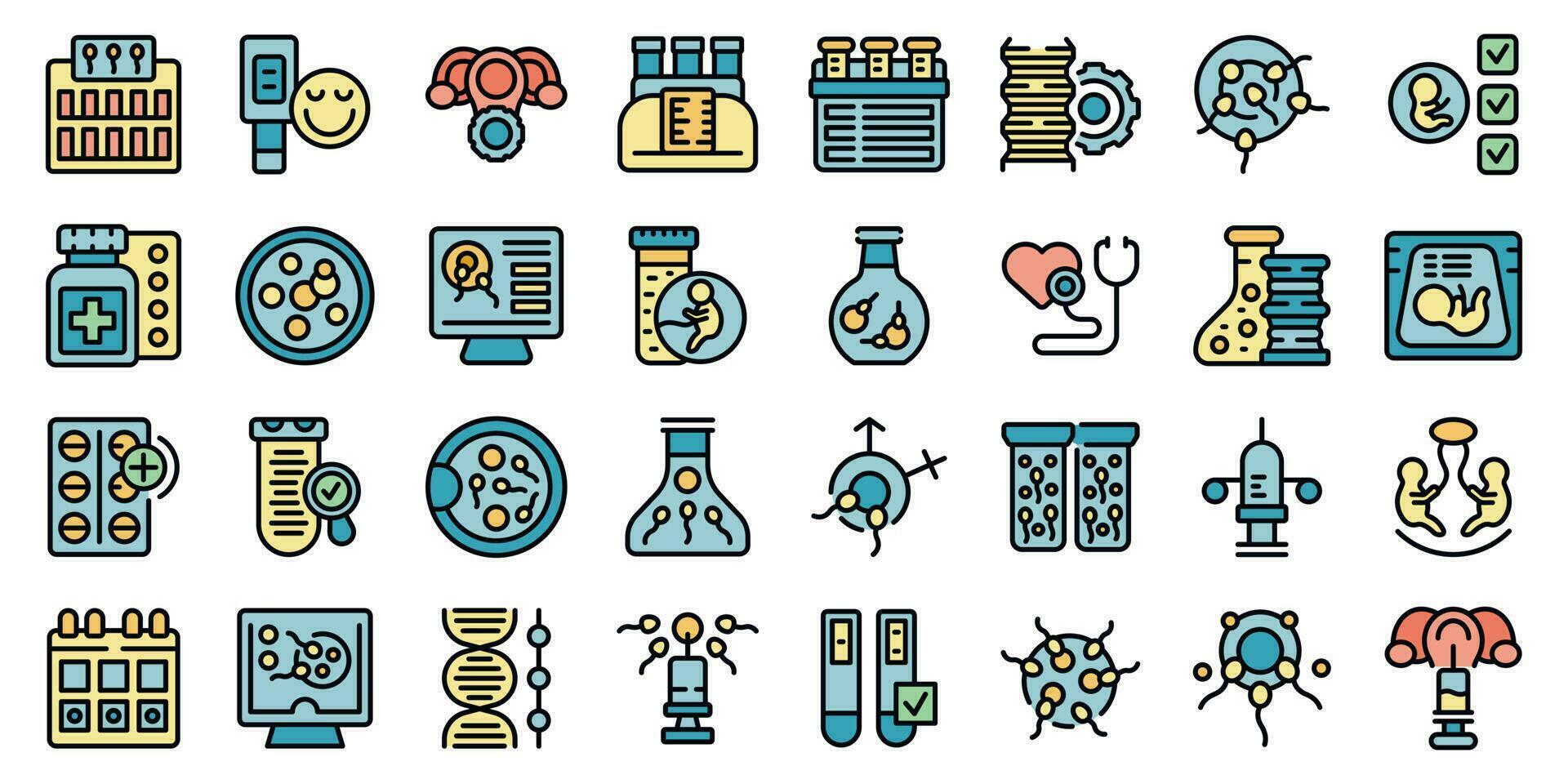 Artificial insemination icons set vector flat 23597416 Vector Art at ... Artificial insemination icons set vector flat 23597416 Vector Art at ...