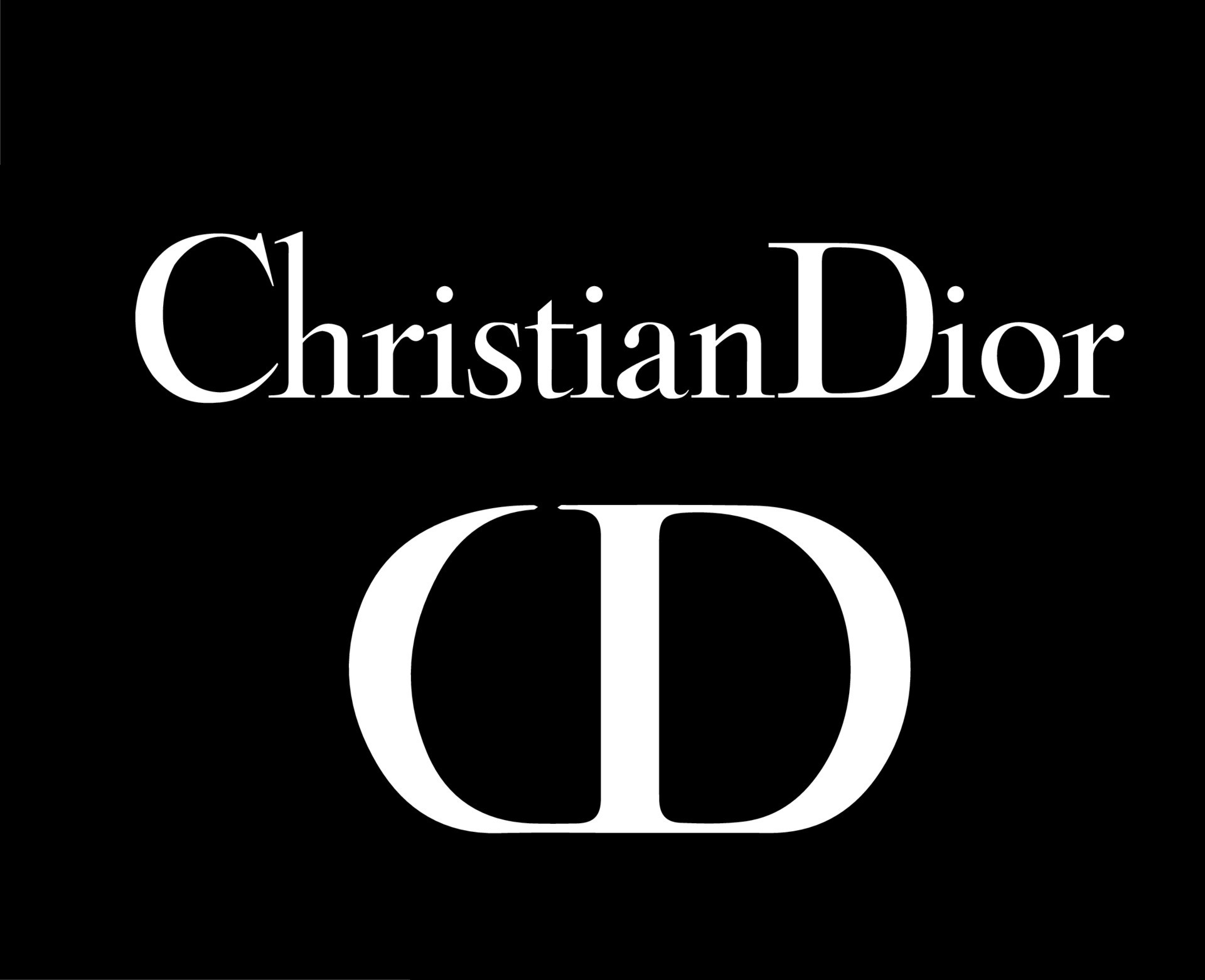 Christian Dior Brand Logo White Design Symbol Luxury Clothes Fashion