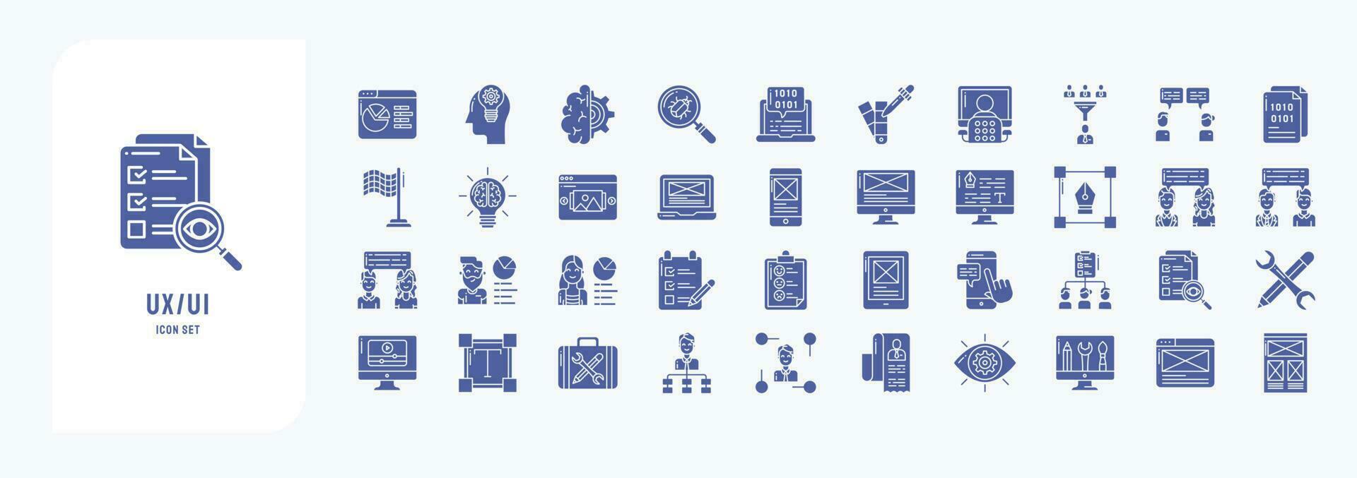 Collection Of Icons Related To Ux Ui Including Icons Like Analytics
