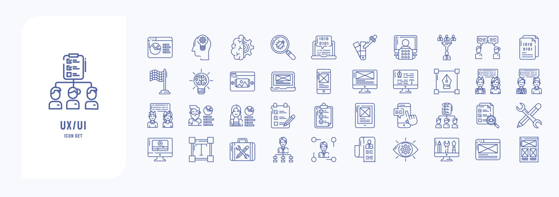 Collection Of Icons Related To Ux Ui Including Icons Like Analytics