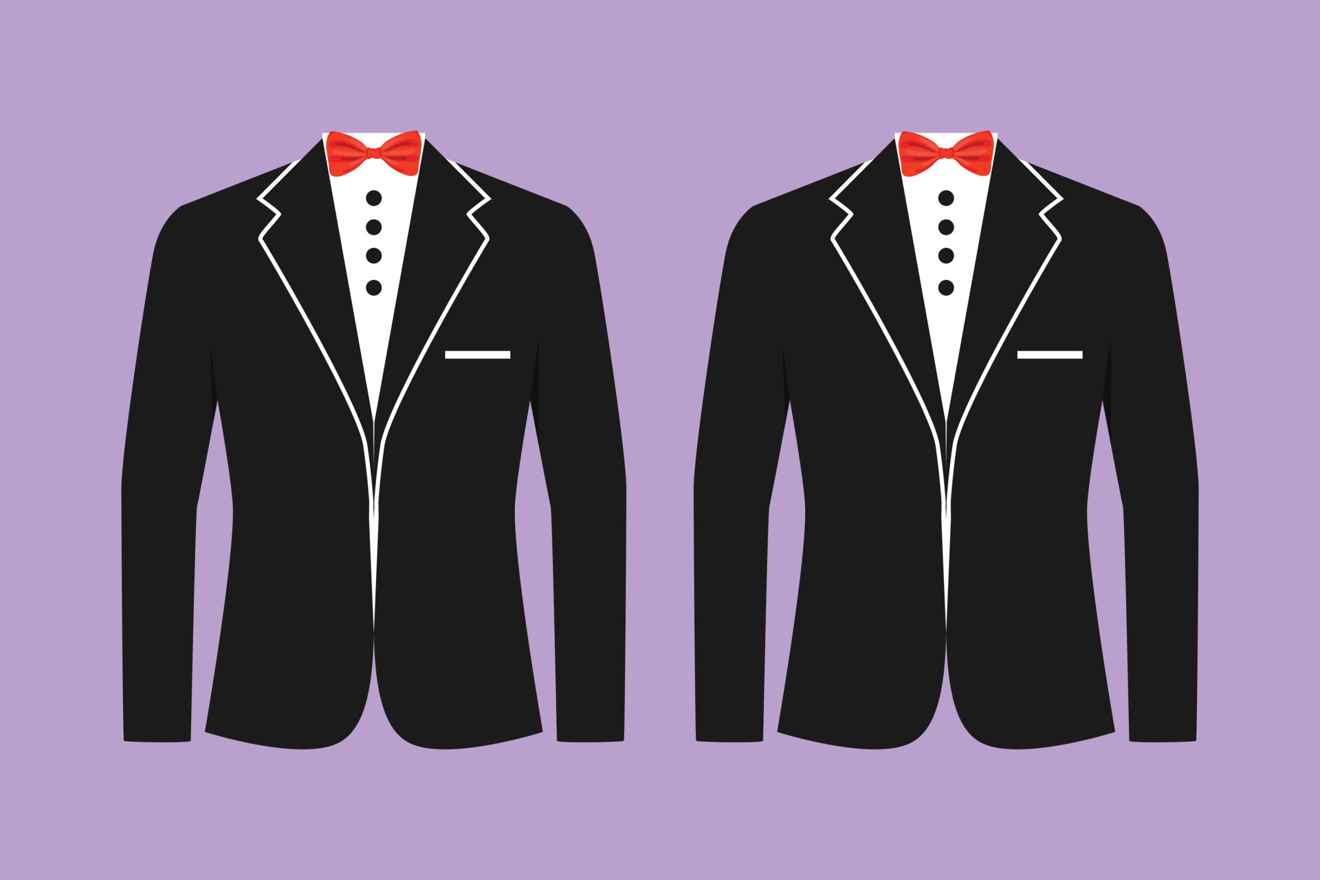 Character Flat Drawing Stylized Man Formal Suit Logo Label Template Flyer Sticker Symbol