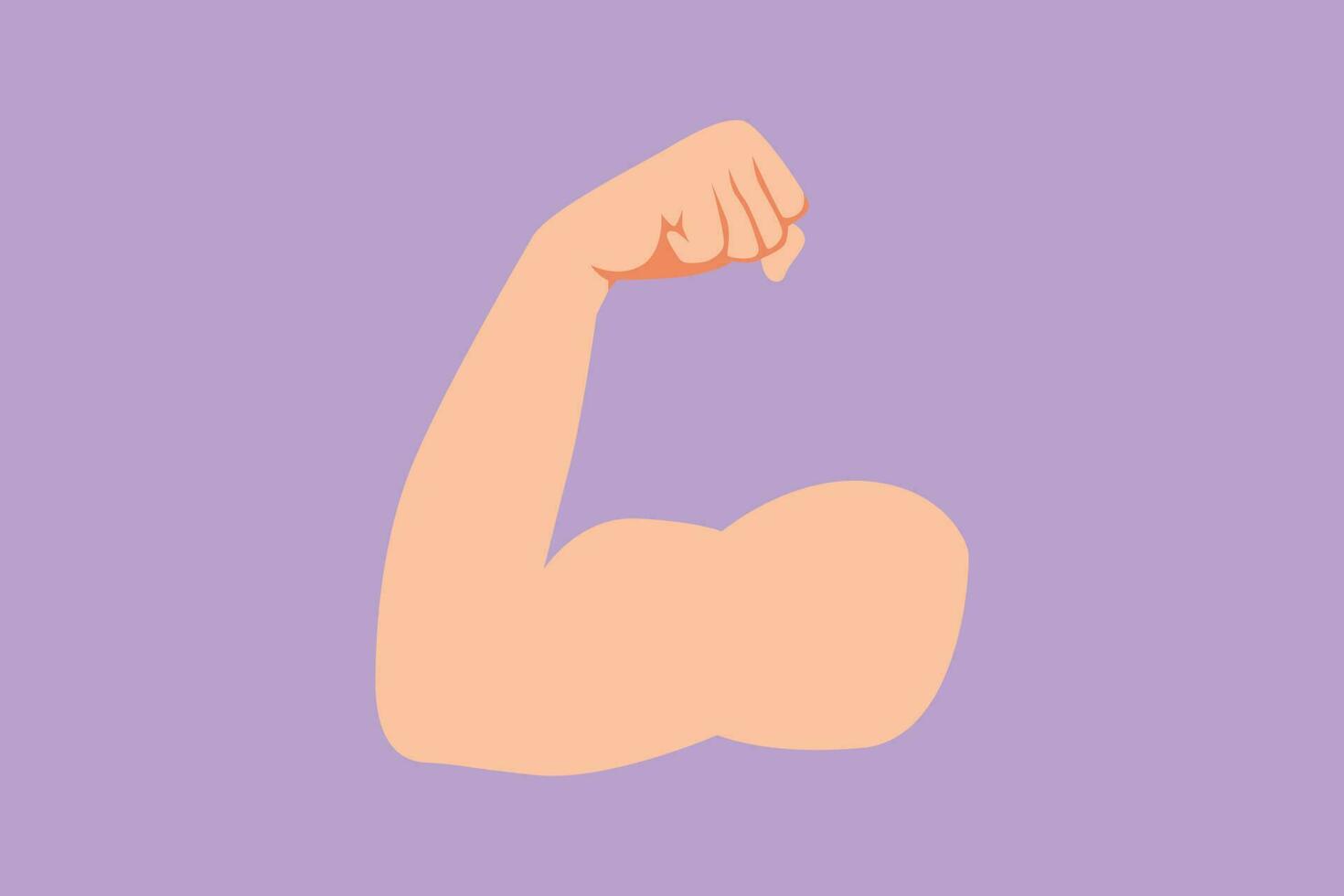 Character flat drawing muscle emoticon. Strong emoji. Flexed biceps ... Character flat drawing muscle emoticon. Strong emoji. Flexed biceps ...