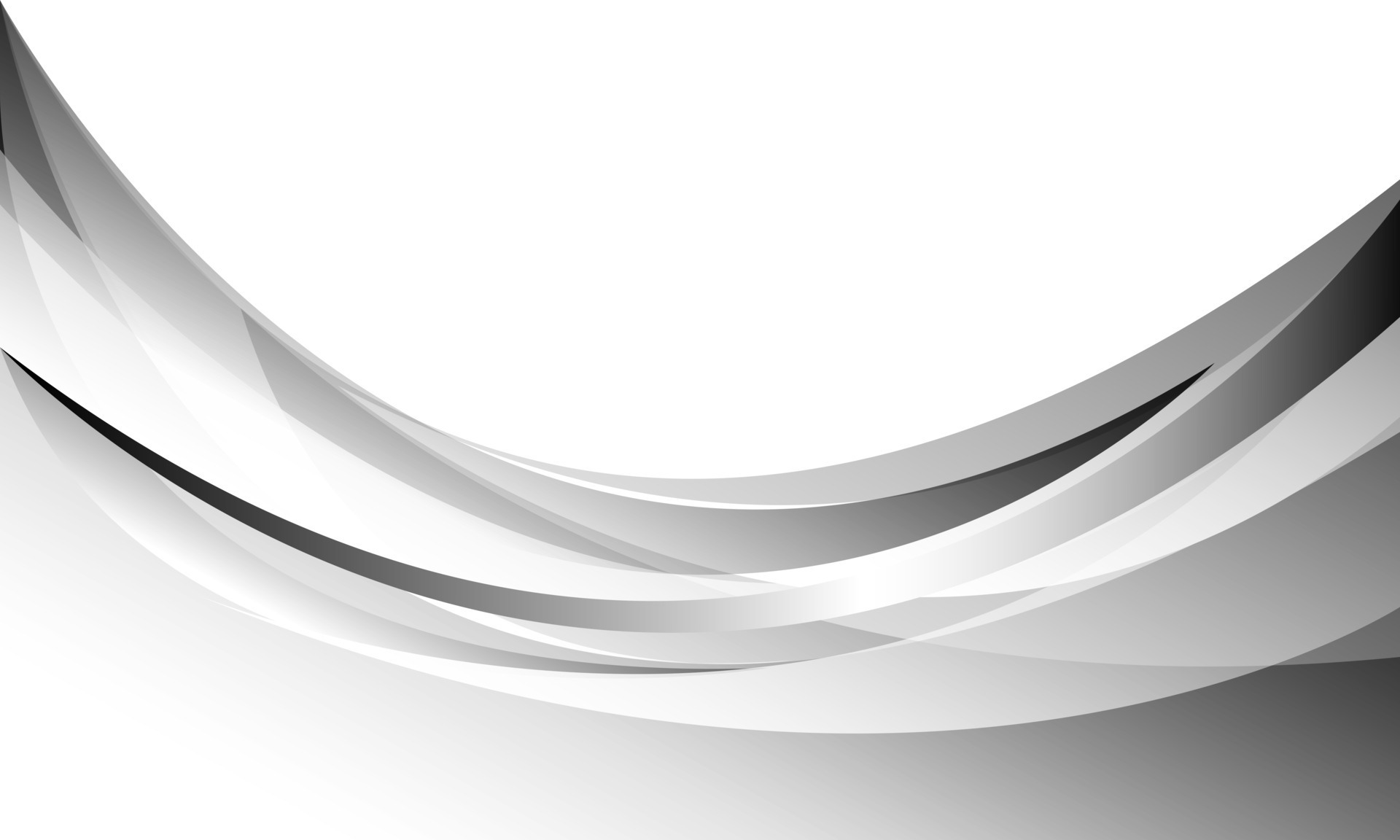 Abstract White Grey Curve Overlap With Blank Space Design Modern