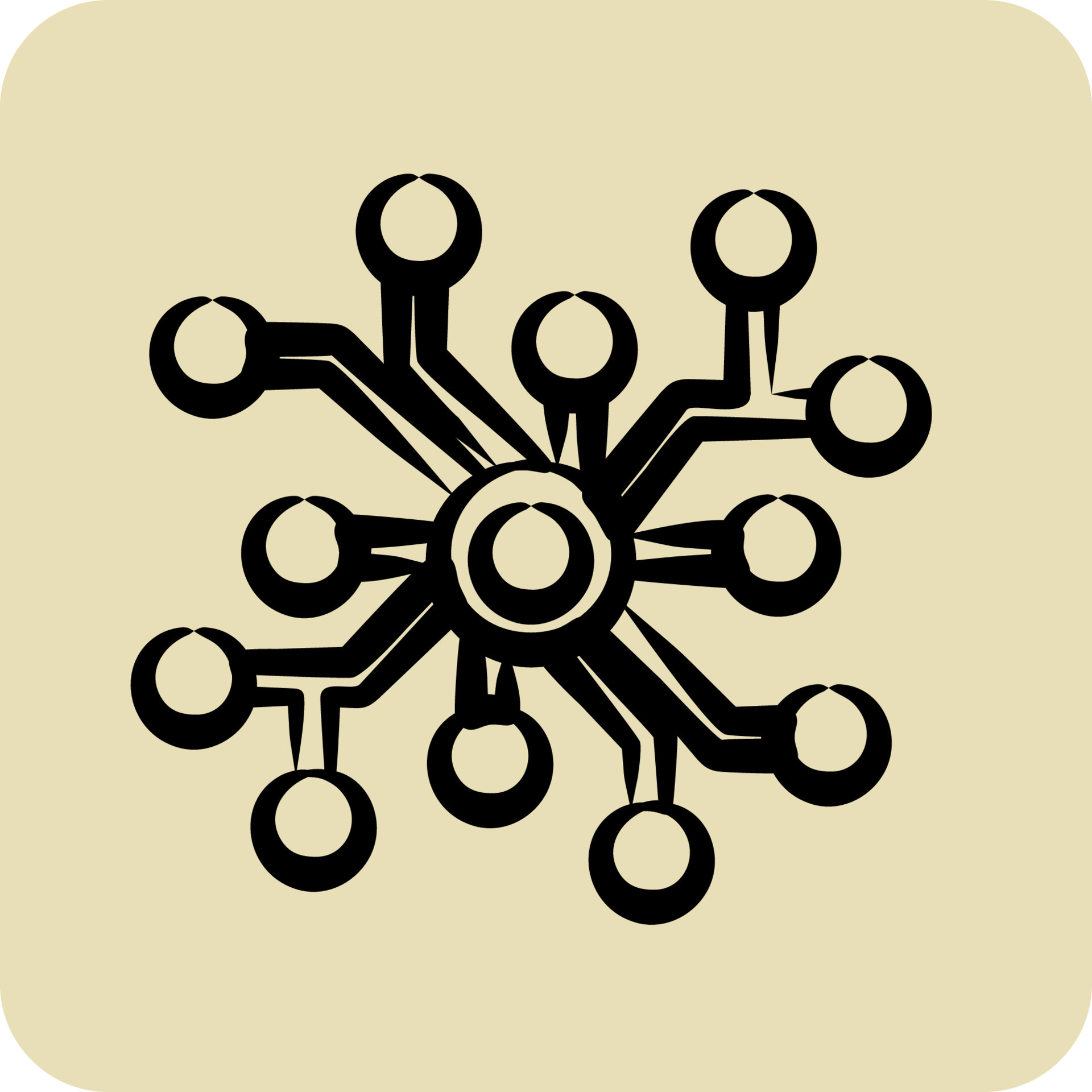 Icon Neural Network. related to Machine Learning symbol. hand drawn ...