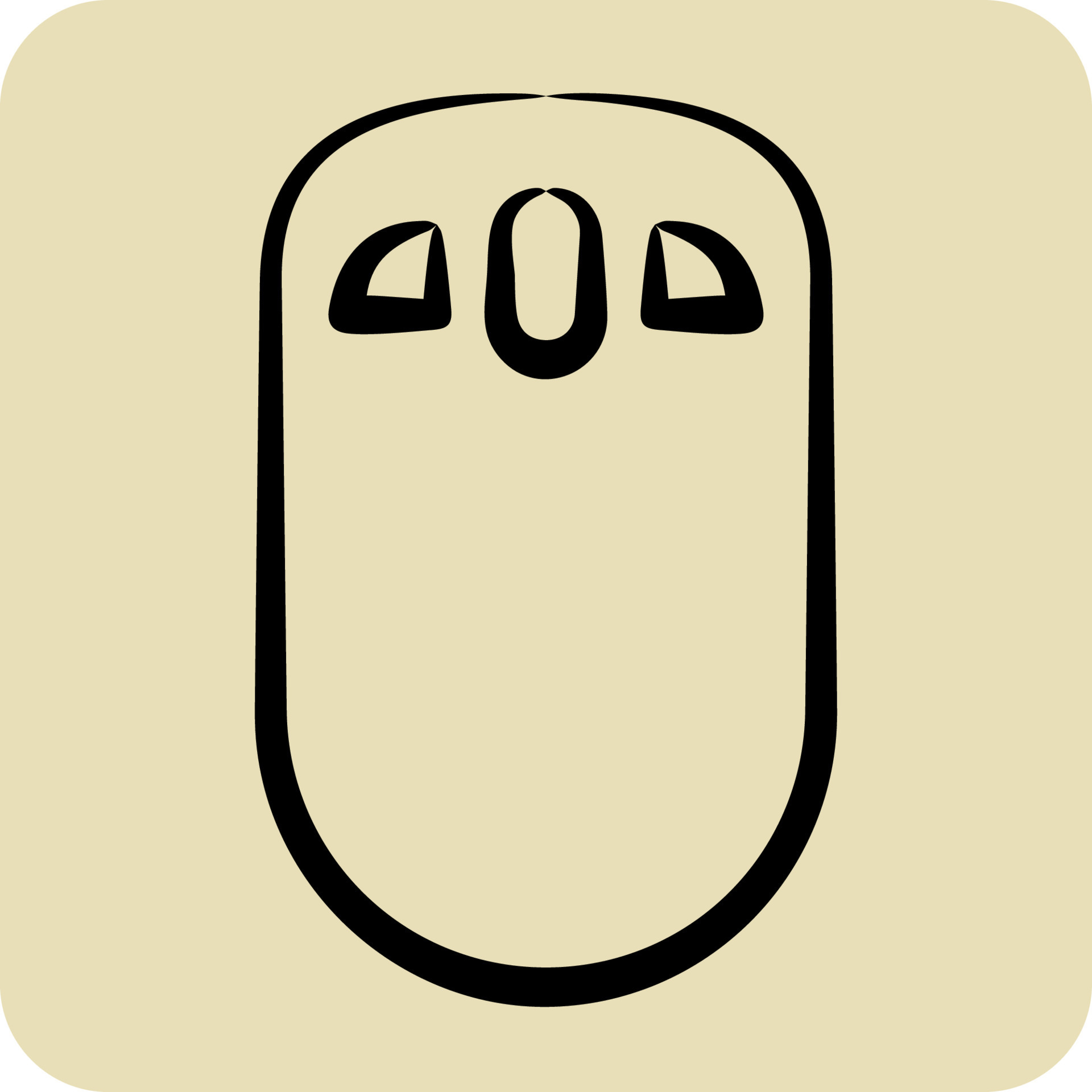 Icon Mouse Suitable For Computer Components Symbol Hand Drawn Style Simple Design Editable