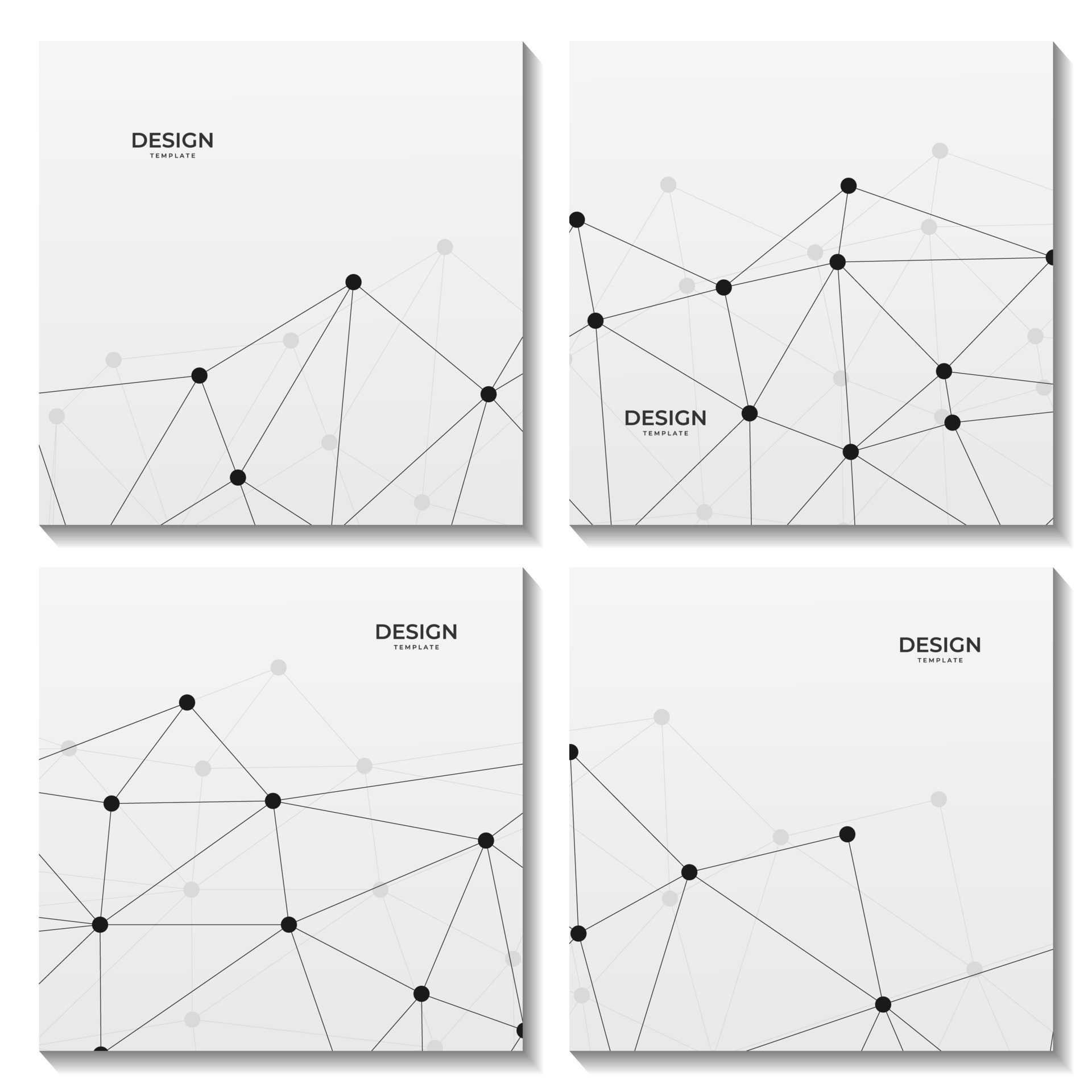 Abstract Grey Geometric Squares Background With Triangle Shape Pattern