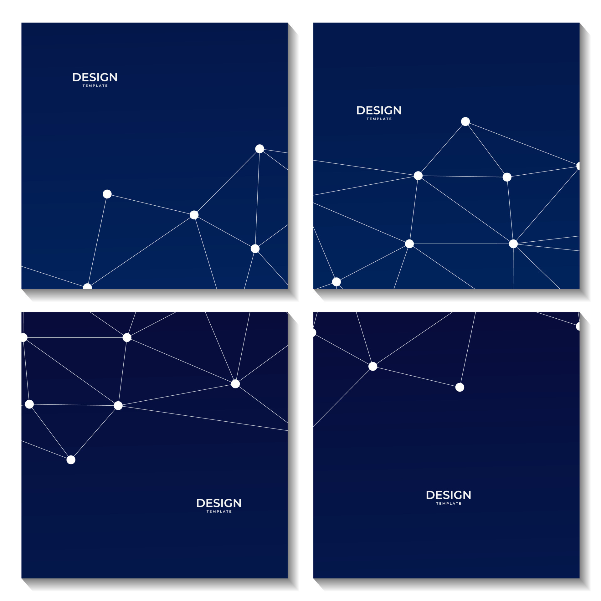 geometric squares background and connecting dots and lines. Global network connection. Digital ...