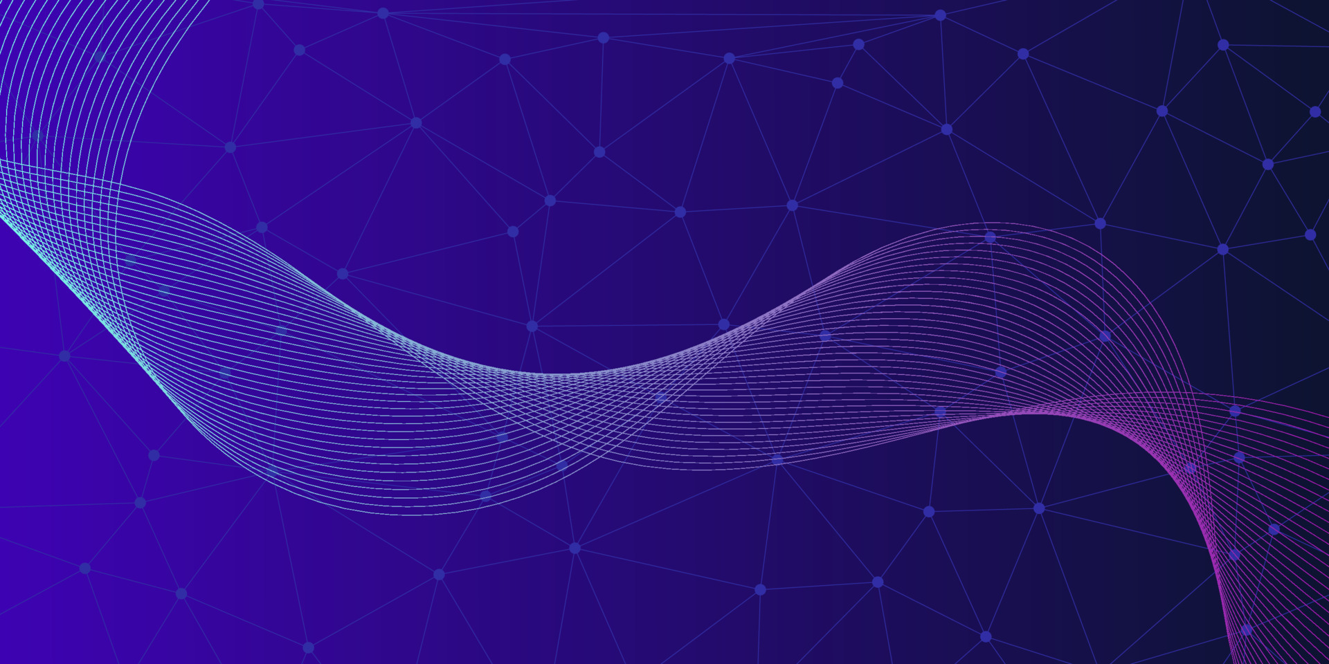 Abstract Colorful Wave Lines Background With Triangle Shape Pattern And