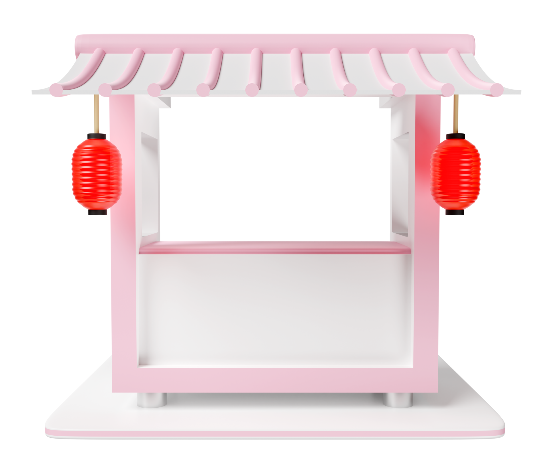 3d chinese style booth shop icon or empty retail store front with roof ... 3d chinese style booth shop icon or empty retail store front with roof ...