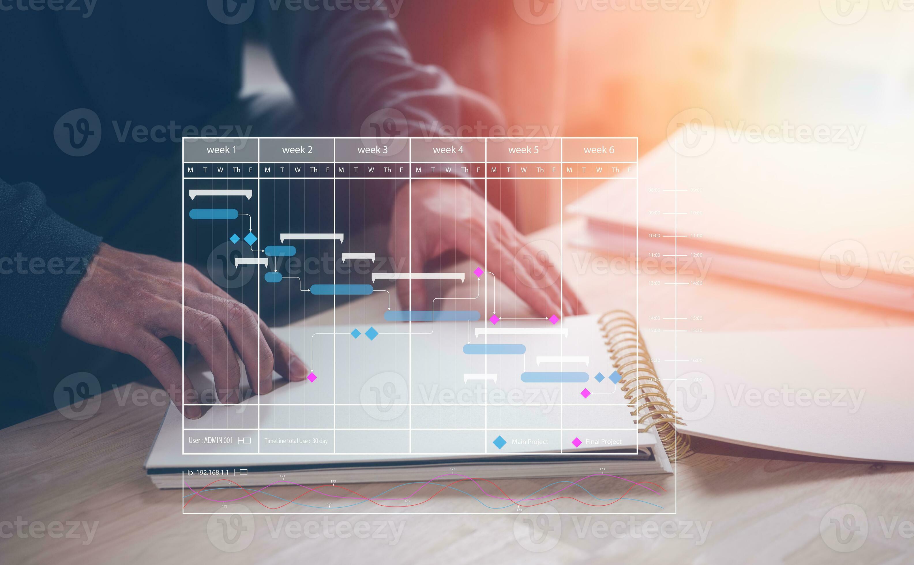 Document data system Report HR technology Concept Businessman Manager checking white documents ...