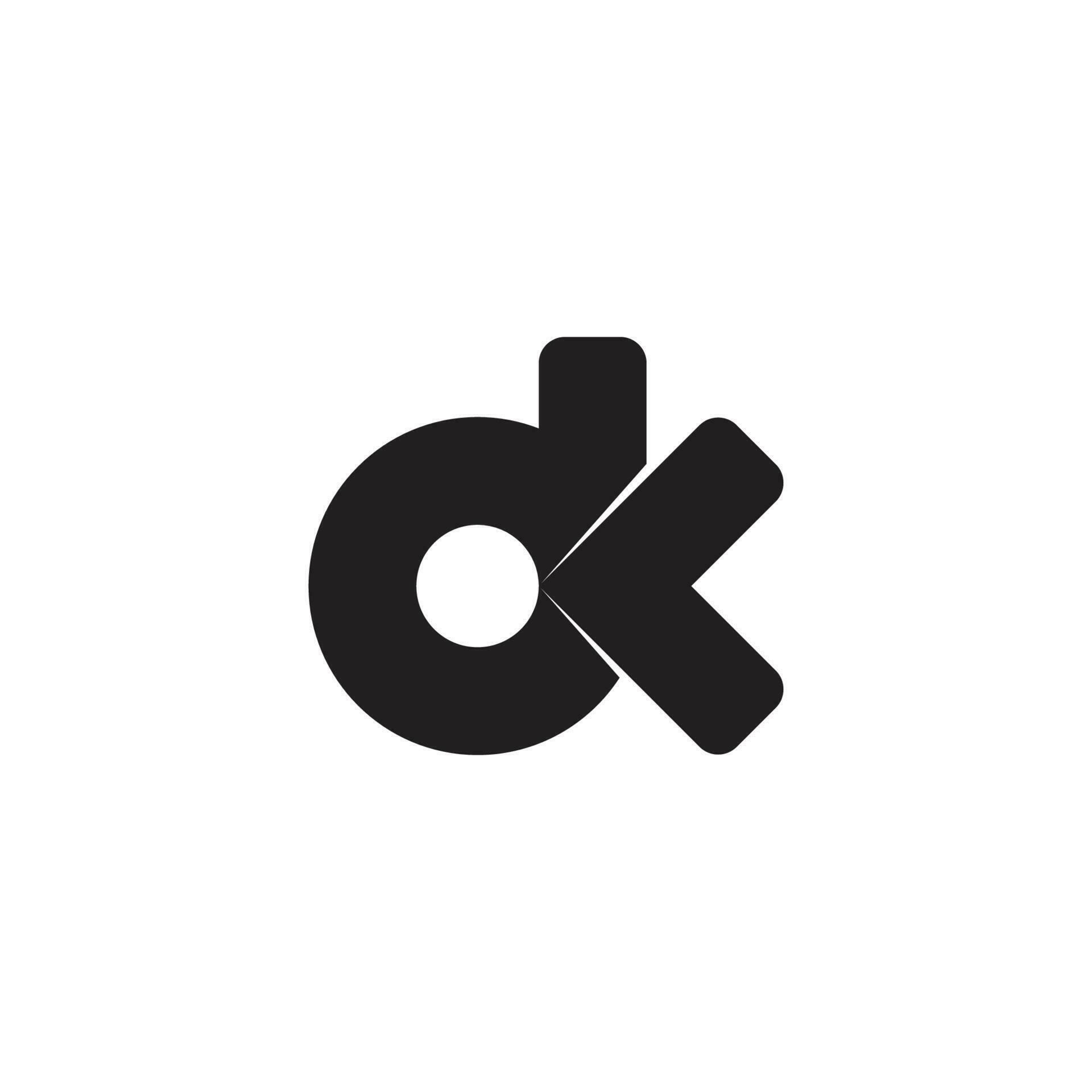 abstract letter dk simple geometric design symbol vector 23623974 Vector Art at Vecteezy