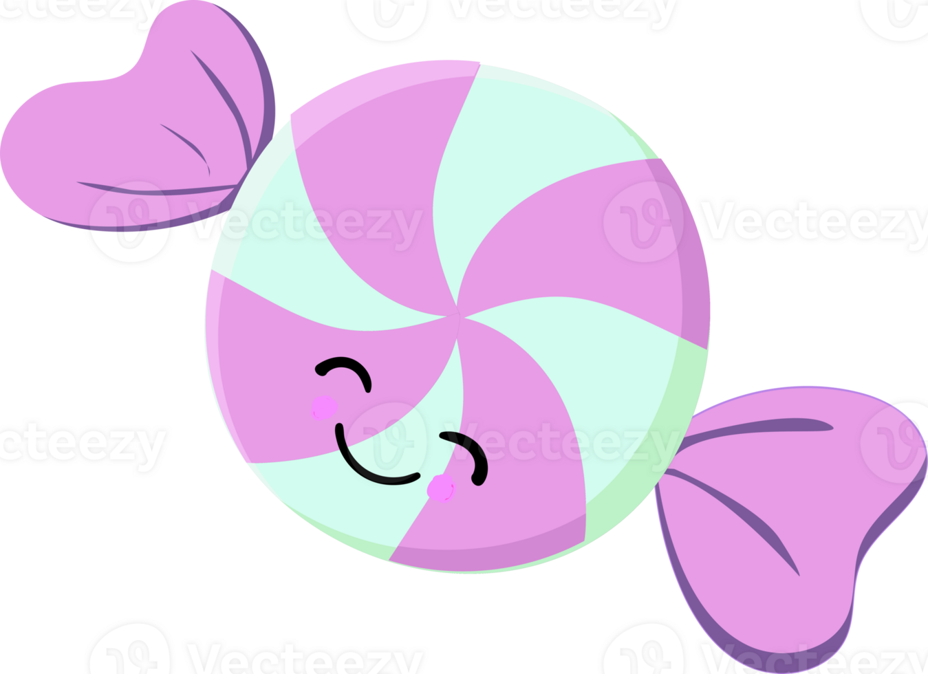 Candy Kawaii Candy Charactercaramel Lollipop 23626472 Png