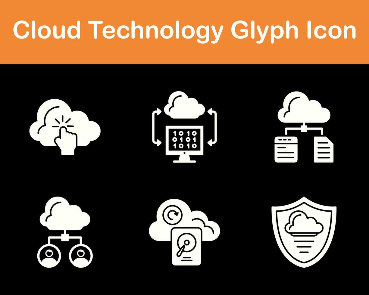 Cloud Technology Vector Icon Set 23626864 Vector Art at Vecteezy