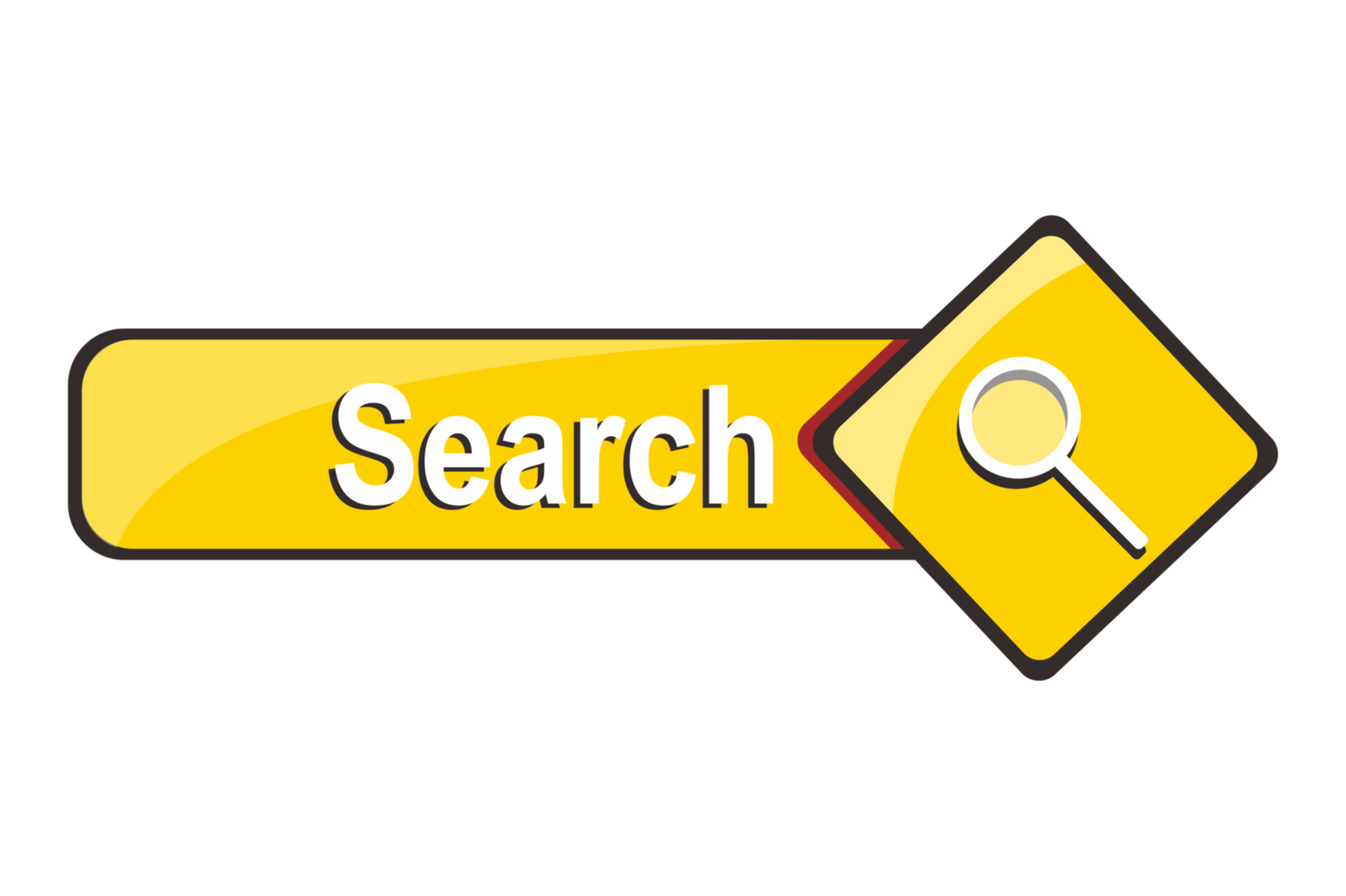 Web Button Icon - Search Button 23630068 PNG