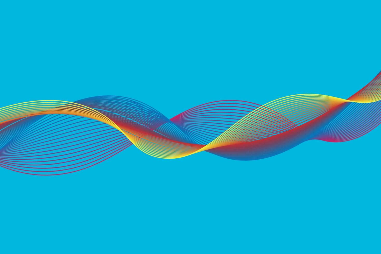 Colorful Gradient Wave Line Fluid Abstract Background Suitable For Landing Page And Computer