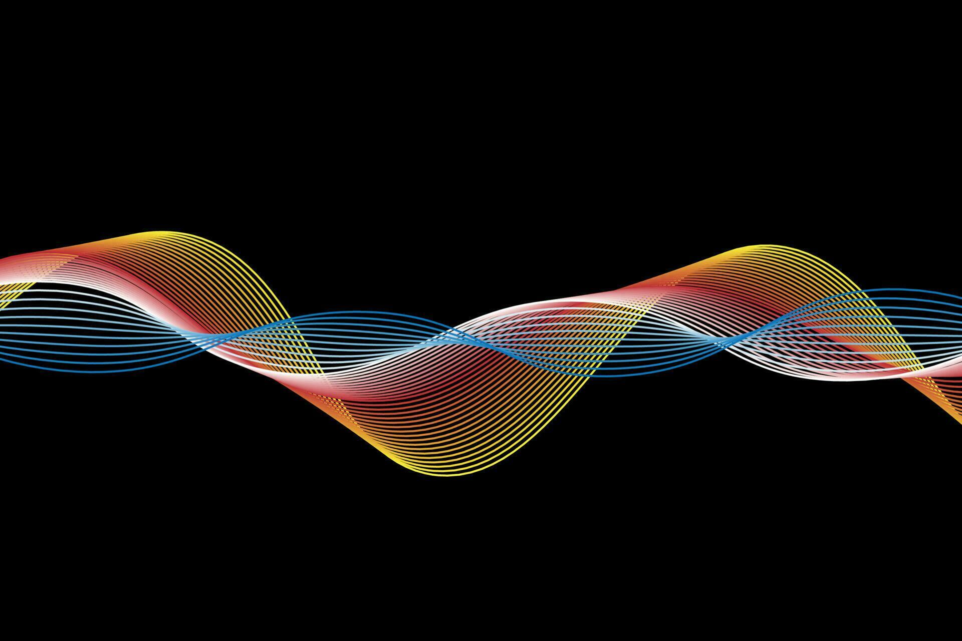 Colorful Gradient Wave Line Fluid Abstract Background Suitable For Landing Page And Computer