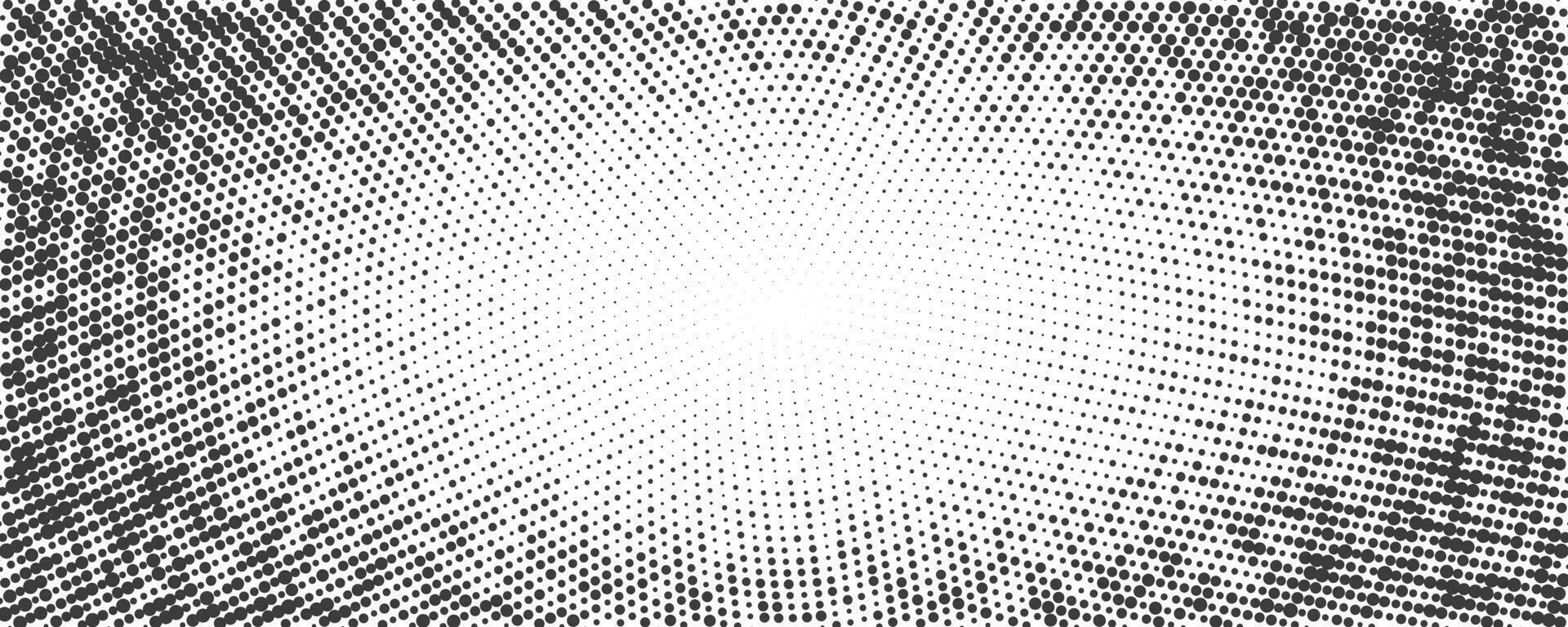 Dotted Background Abstract Halftone Concentric Pattern Gradient Mosaic Radial Texture Vector