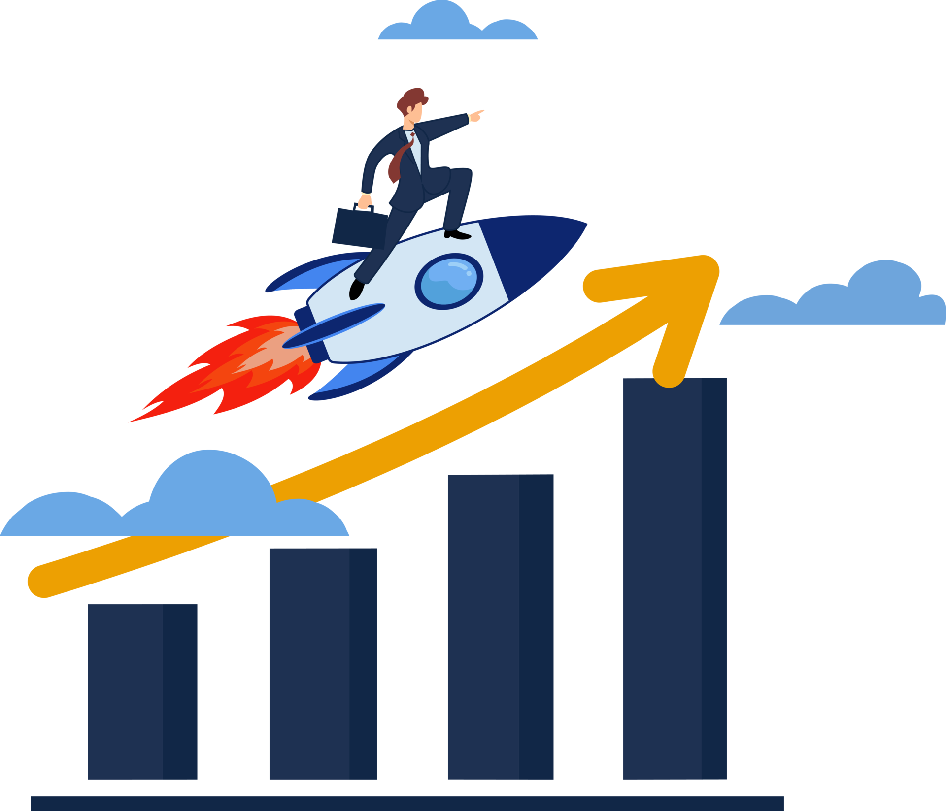 business growth. investment profit. increase growing. businessman on ... business growth. investment profit. increase growing. businessman on ...