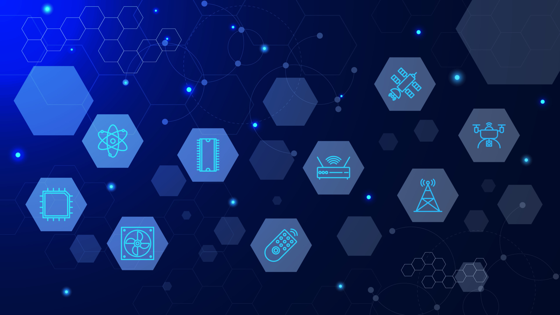 Global network connection with technology icons. Business network with ...