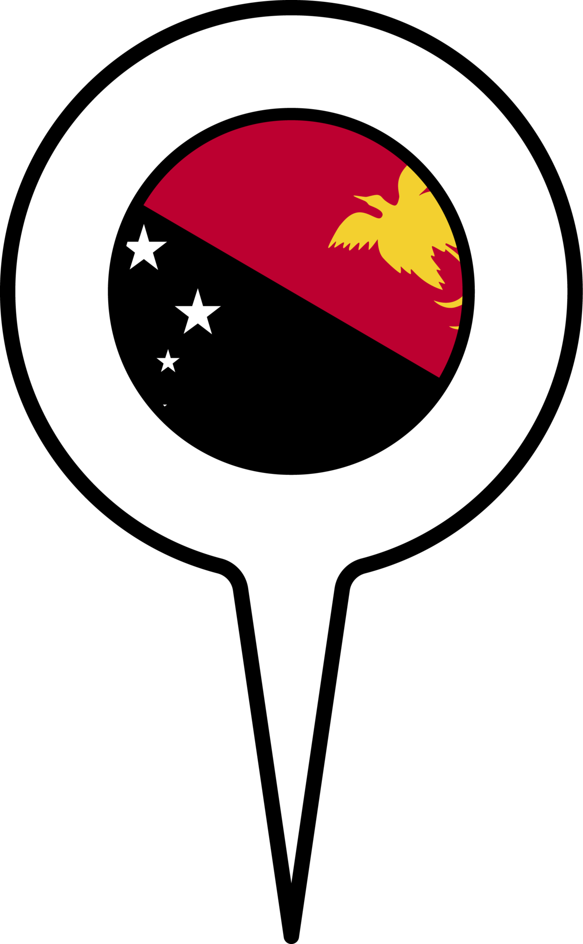Papua New Guinea Flag Map Pointer Icon 23639589 Png