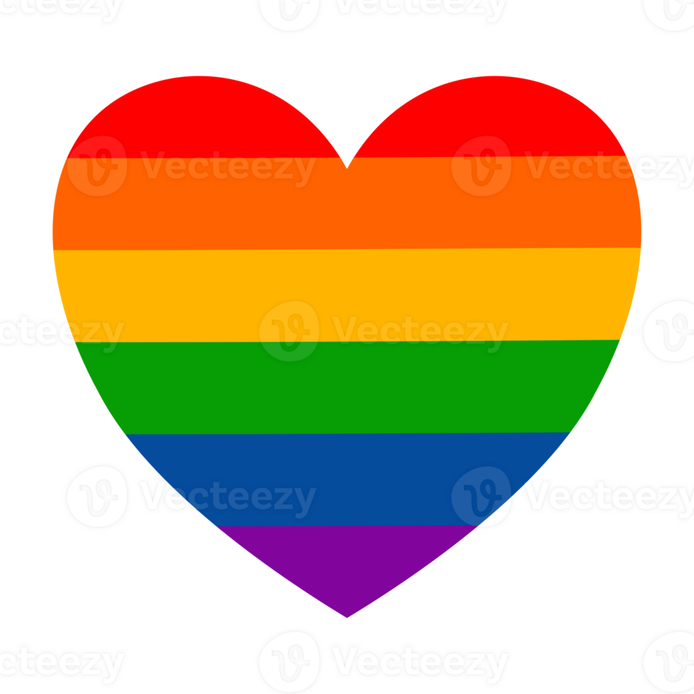 Colorful heart pride rainbow 23639799 PNG
