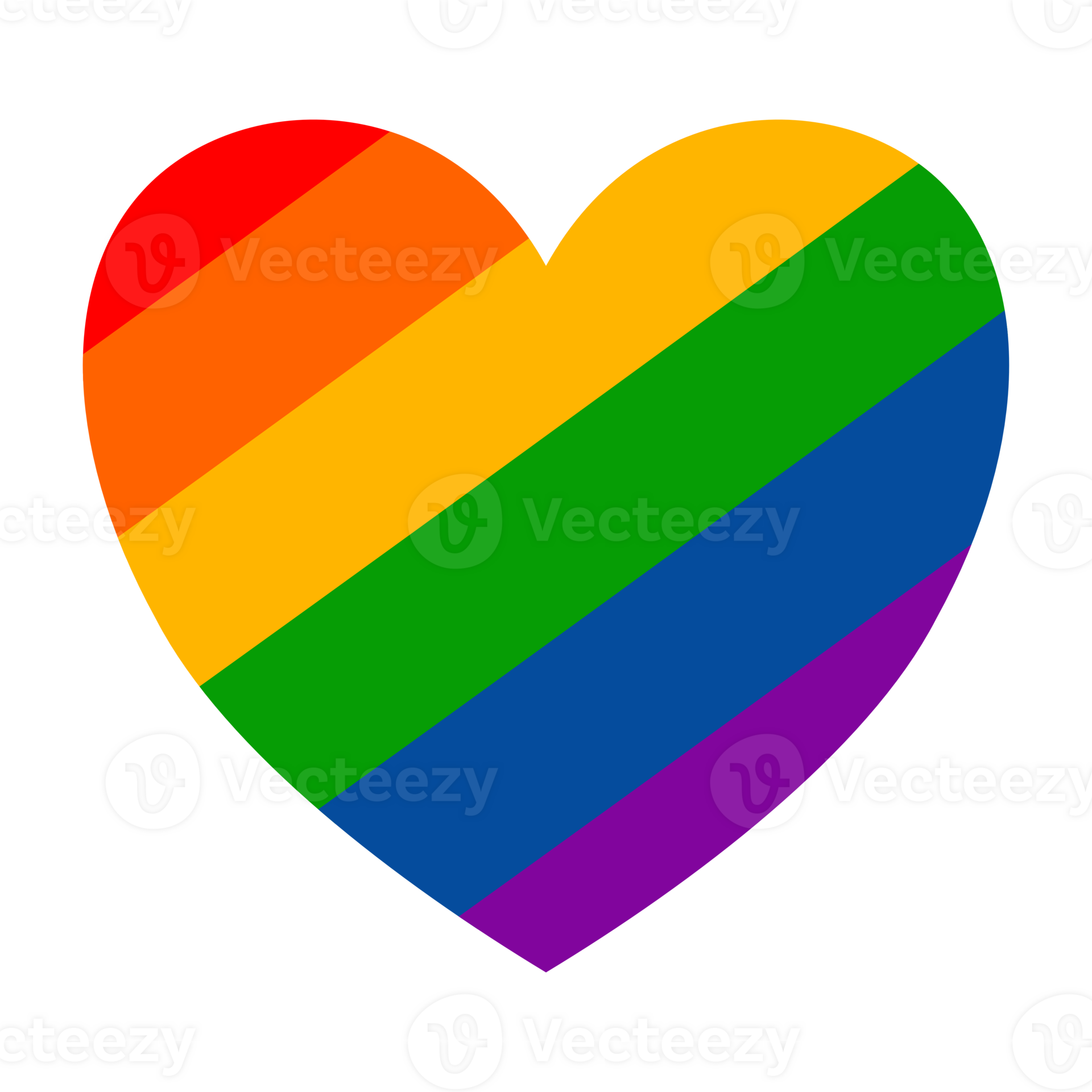 Colorful heart pride rainbow 23639800 PNG