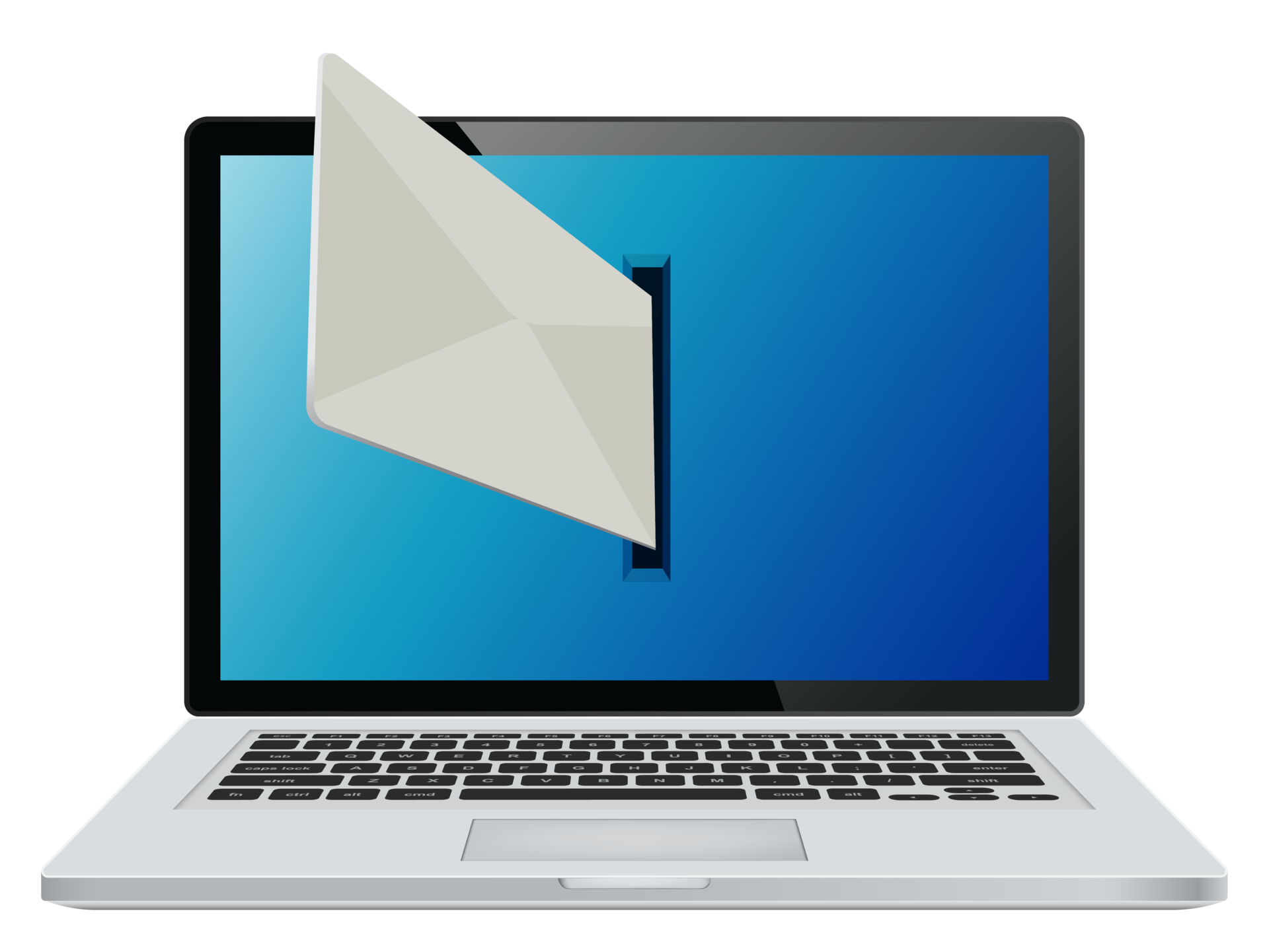 Realistic laptop. Emails fly out of laptop screen 23640236 PNG Realistic laptop. Emails fly out of laptop screen 23640236 PNG