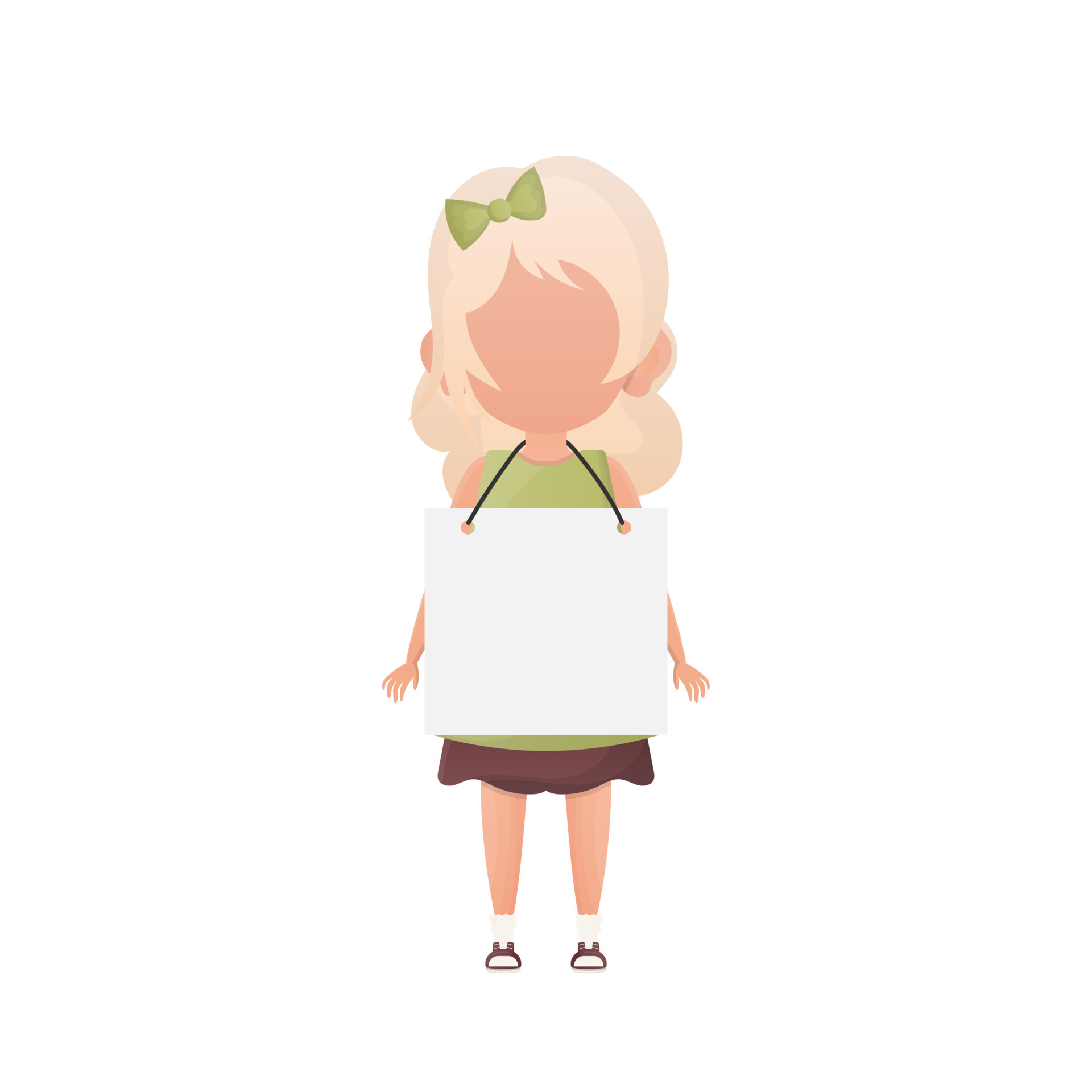 un pequeño niña con un rancio póster y un sitio para tu texto. diseño ... un pequeño niña con un rancio póster y un sitio para tu texto. diseño ...