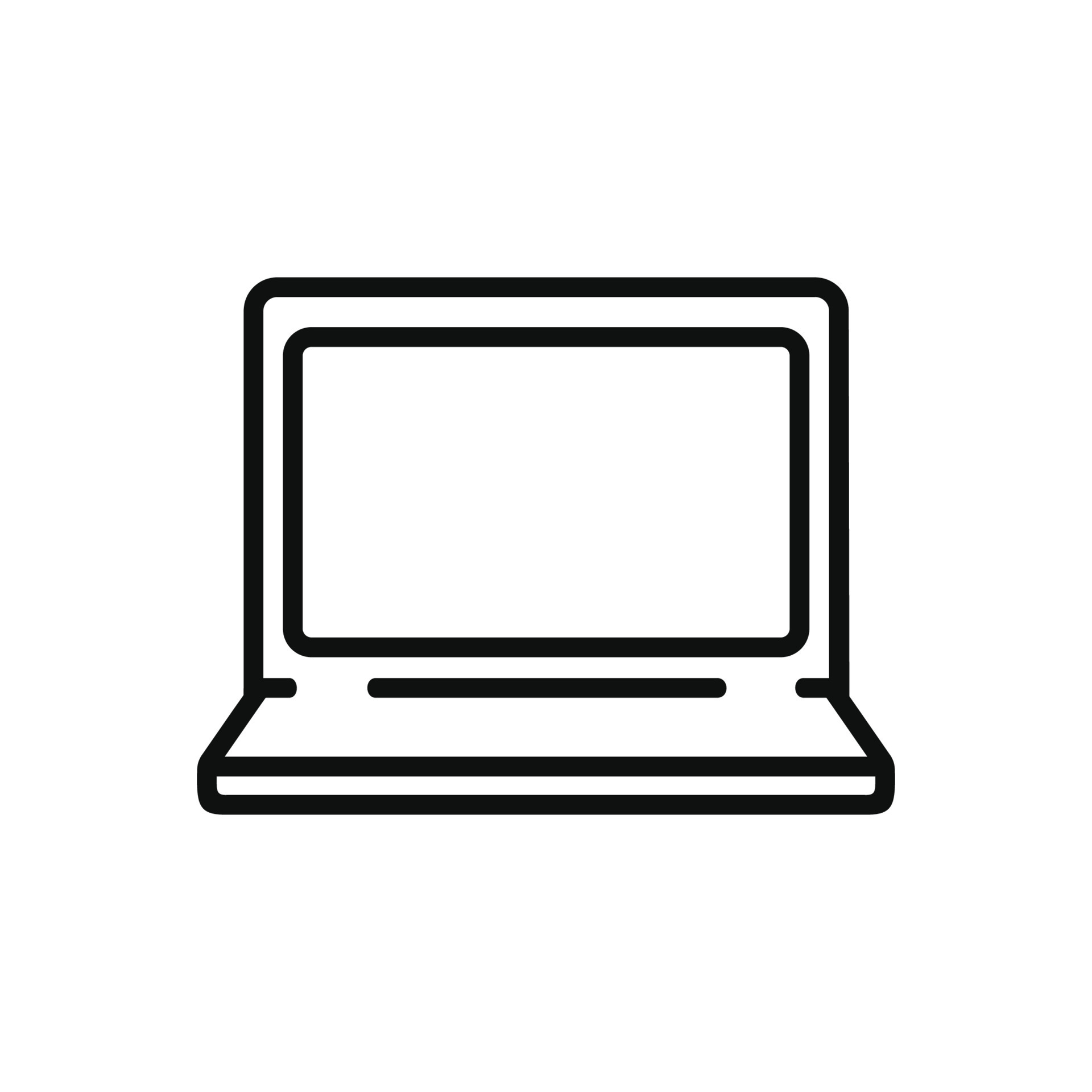 Laptop icon isolated on white background 23642763 Vector Art at Vecteezy