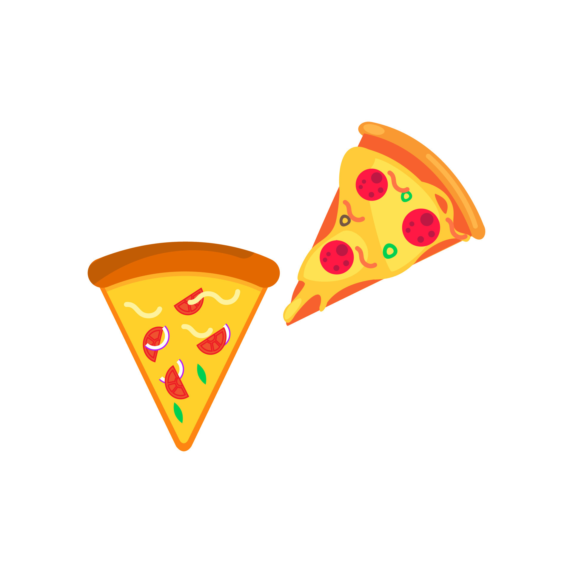 Pizza slice icon vector. Pizza slice with melted cheese. Slice of ... Pizza slice icon vector. Pizza slice with melted cheese. Slice of ...