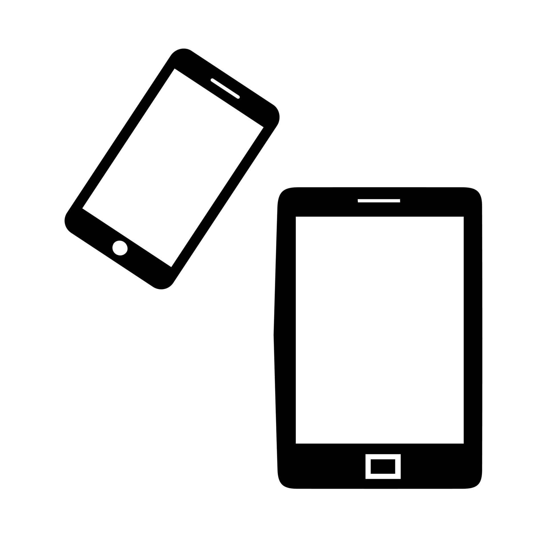 Phone Icon Vector Set Of Flat Phone And Mobile Phone Symbol Collection