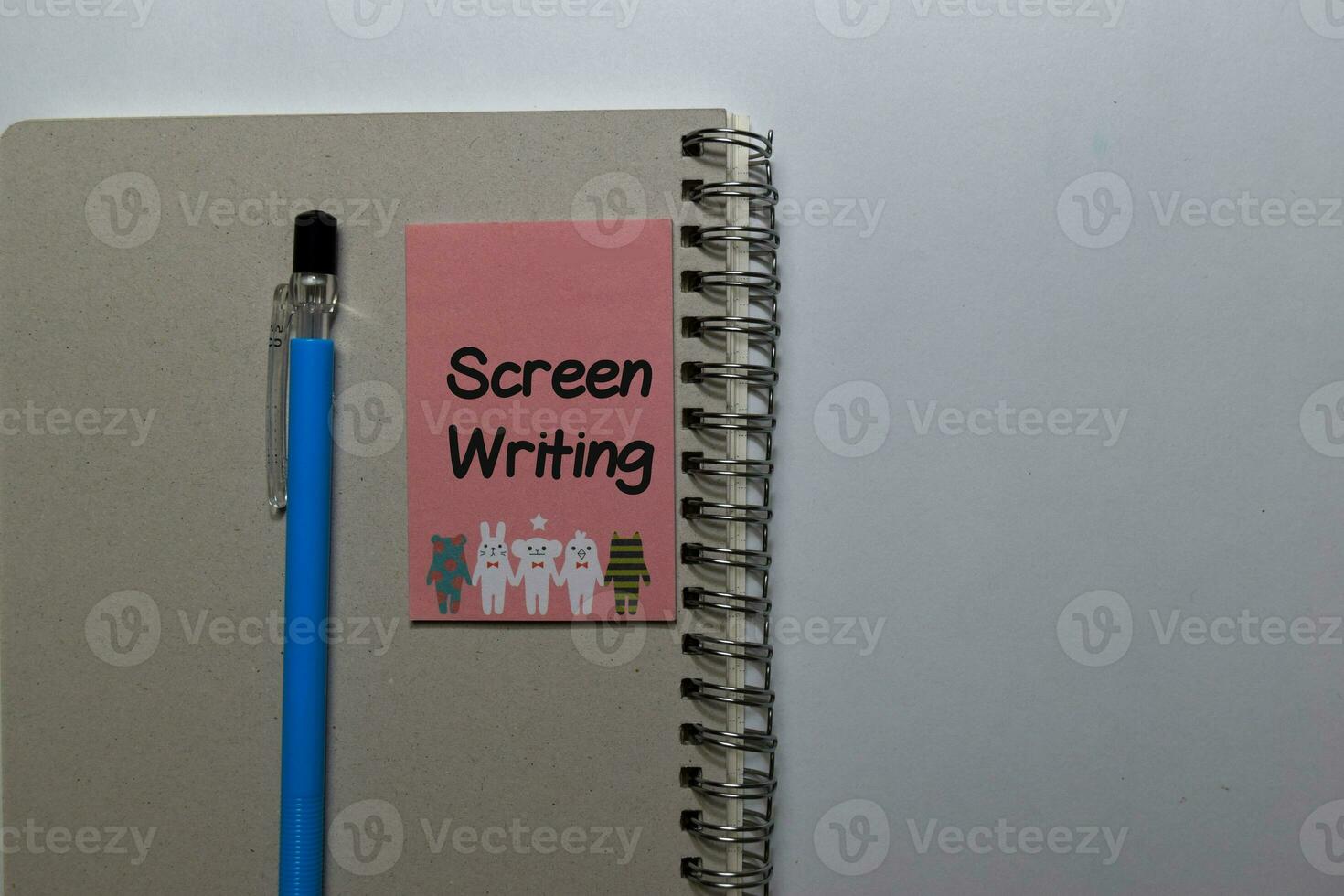 Screen Writing write on sticky note isolated on Office Desk 23646197 ...